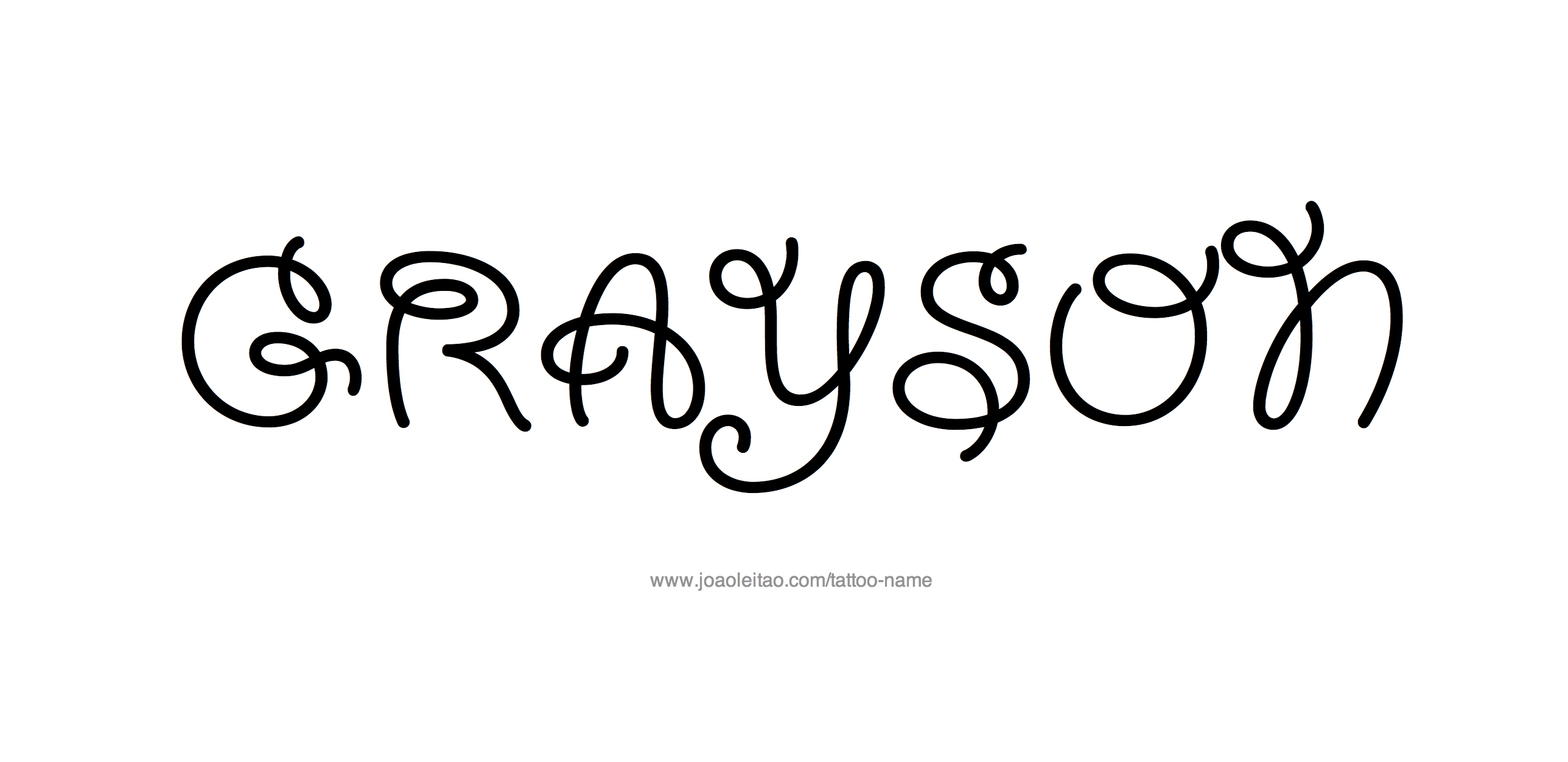 Grayson Name Tattoo Designs