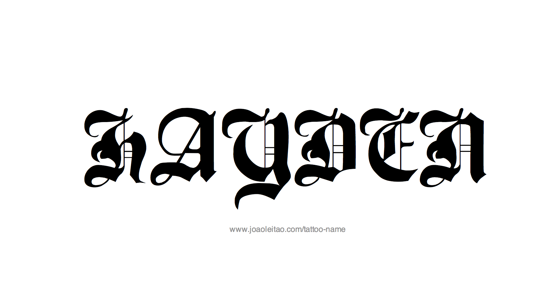 Hayden Name Tattoo Designs