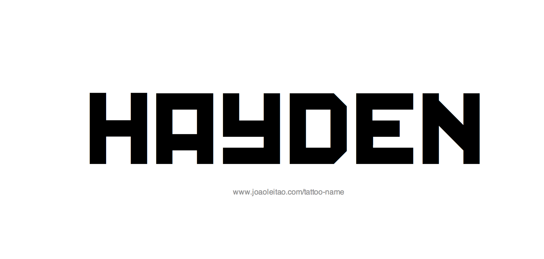 Hayden Name Tattoo Designs