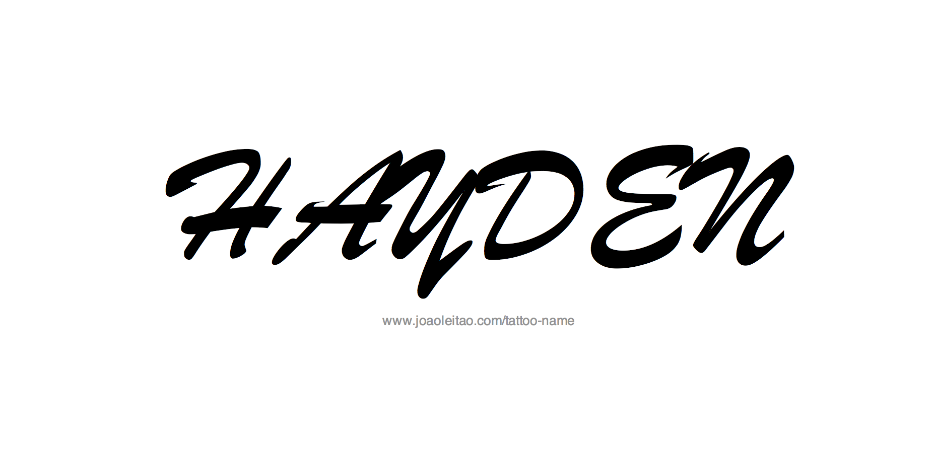 Hayden Name Tattoo Designs