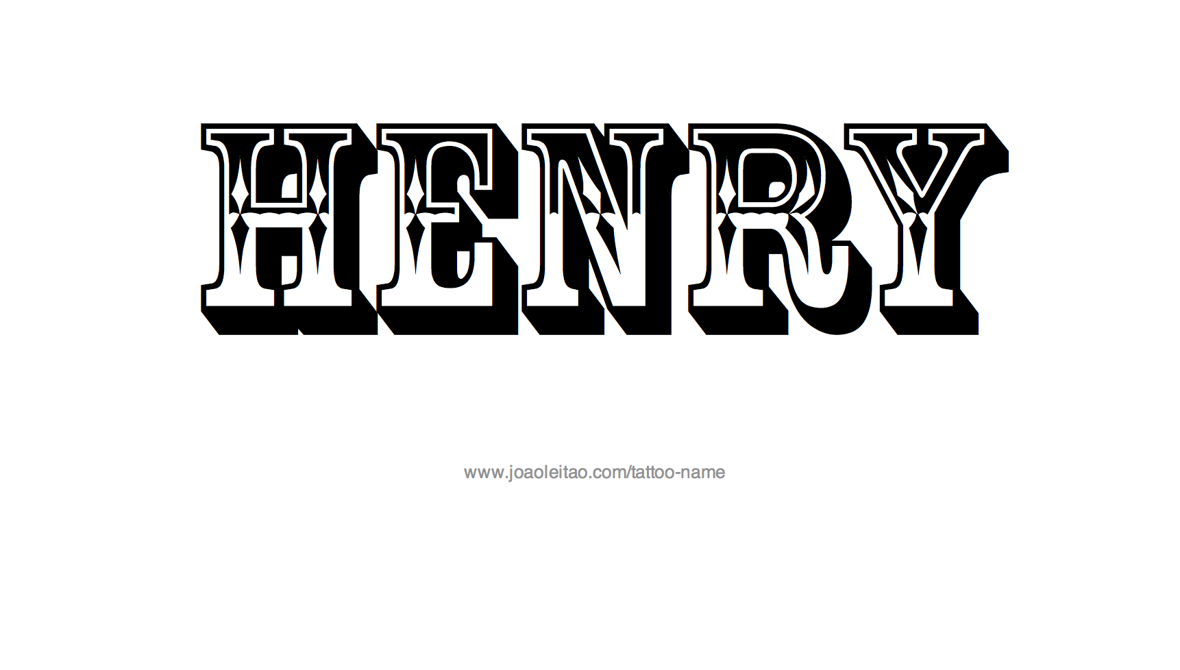 Henry Name Tattoo Designs