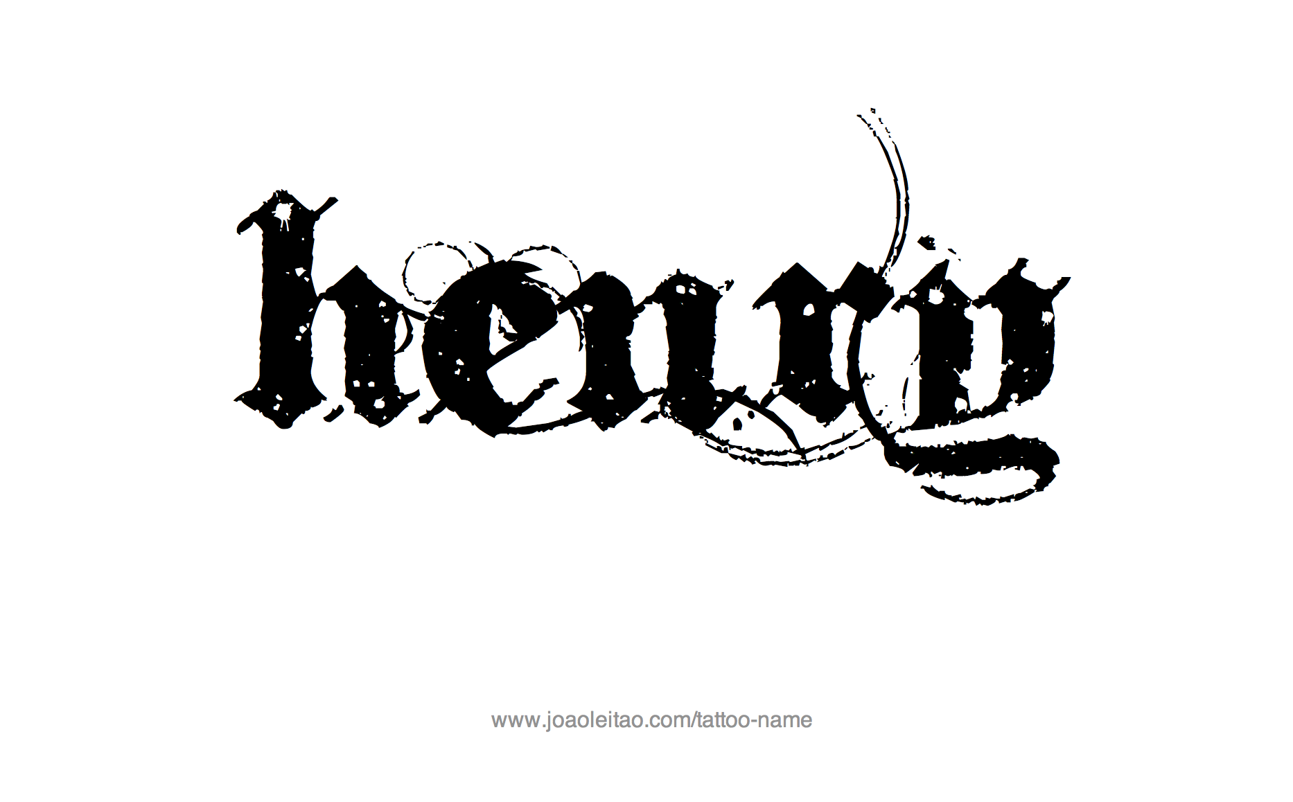 Henry Name Tattoo Designs