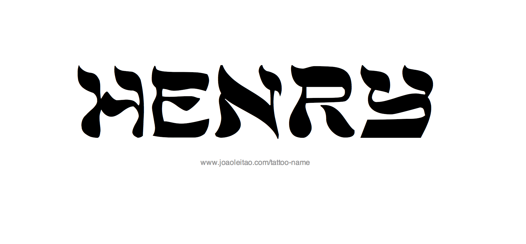 Henry Name Tattoo Designs