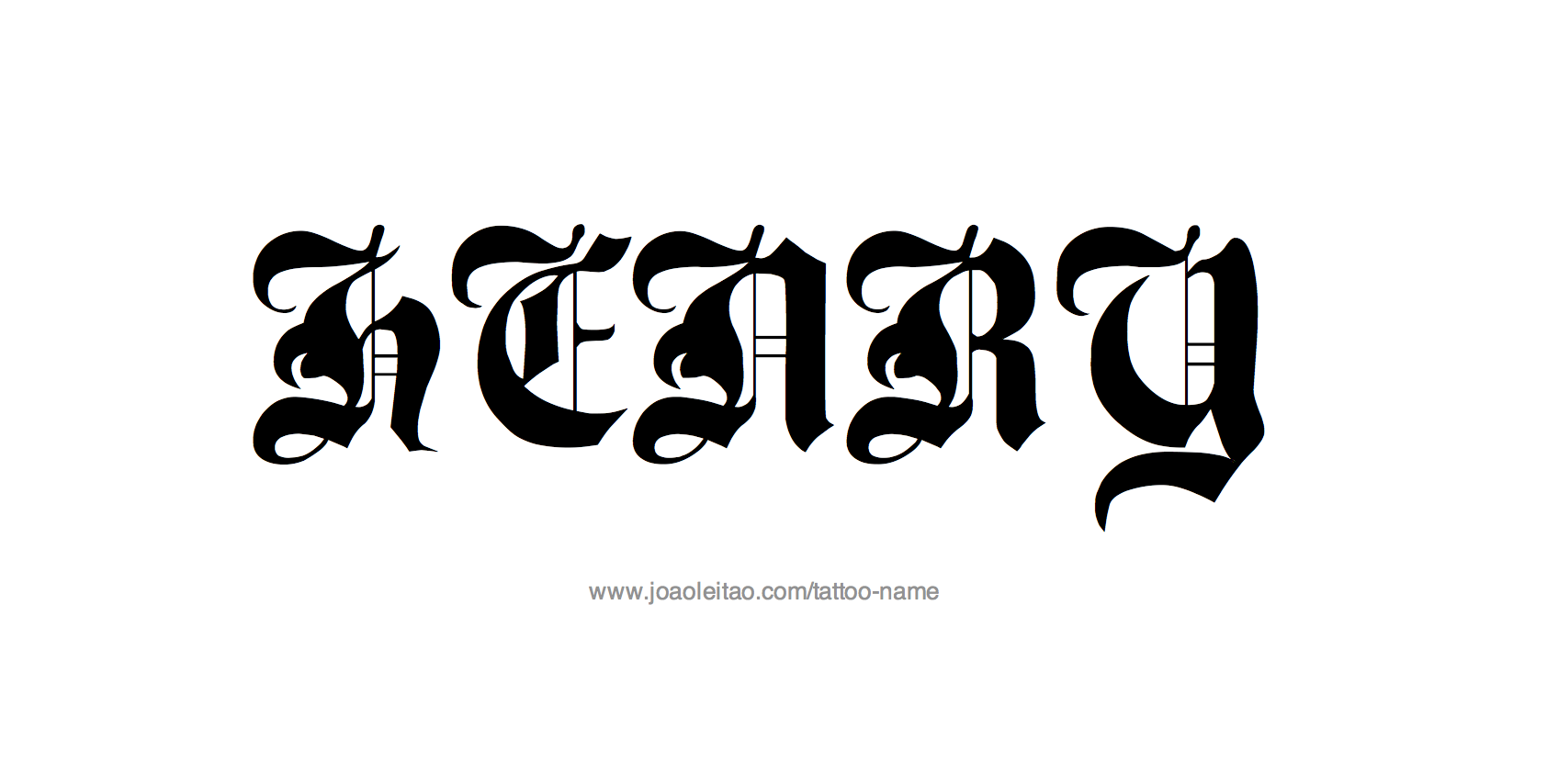 Henry Name Tattoo Designs