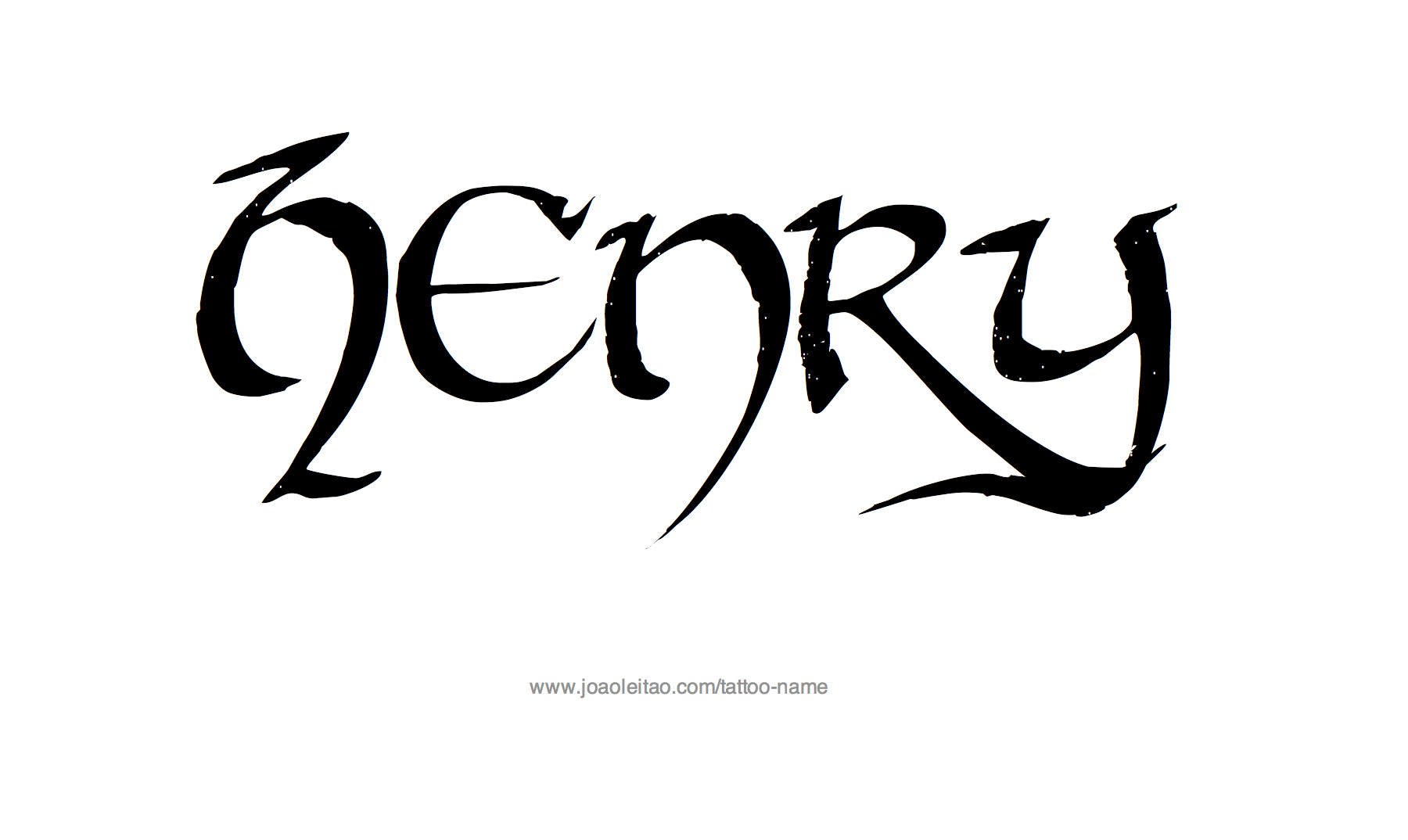 Henry Name Tattoo Designs