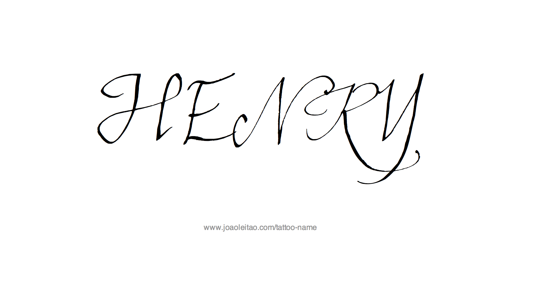 Henry Name Tattoo Designs