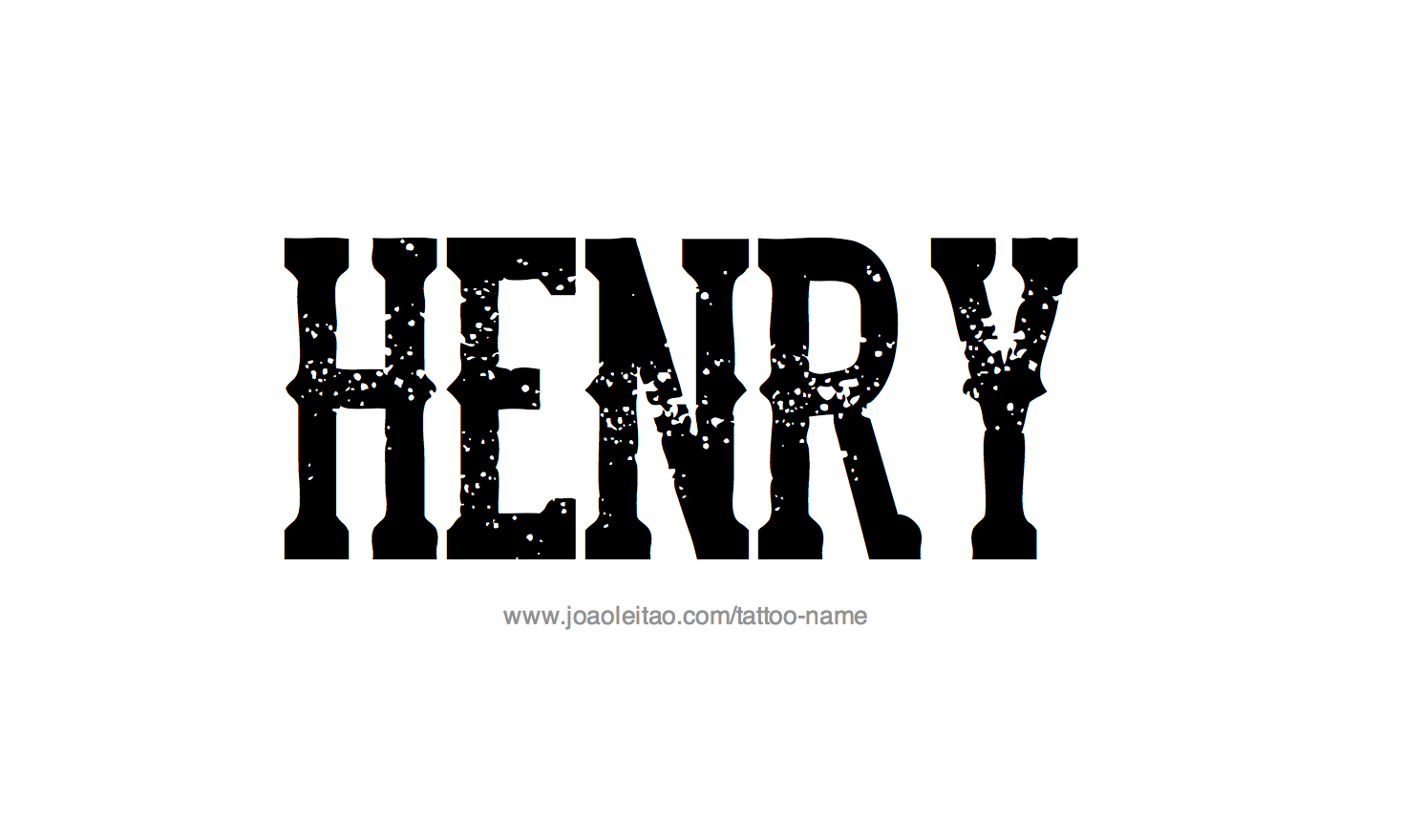 Henry Name Tattoo Designs