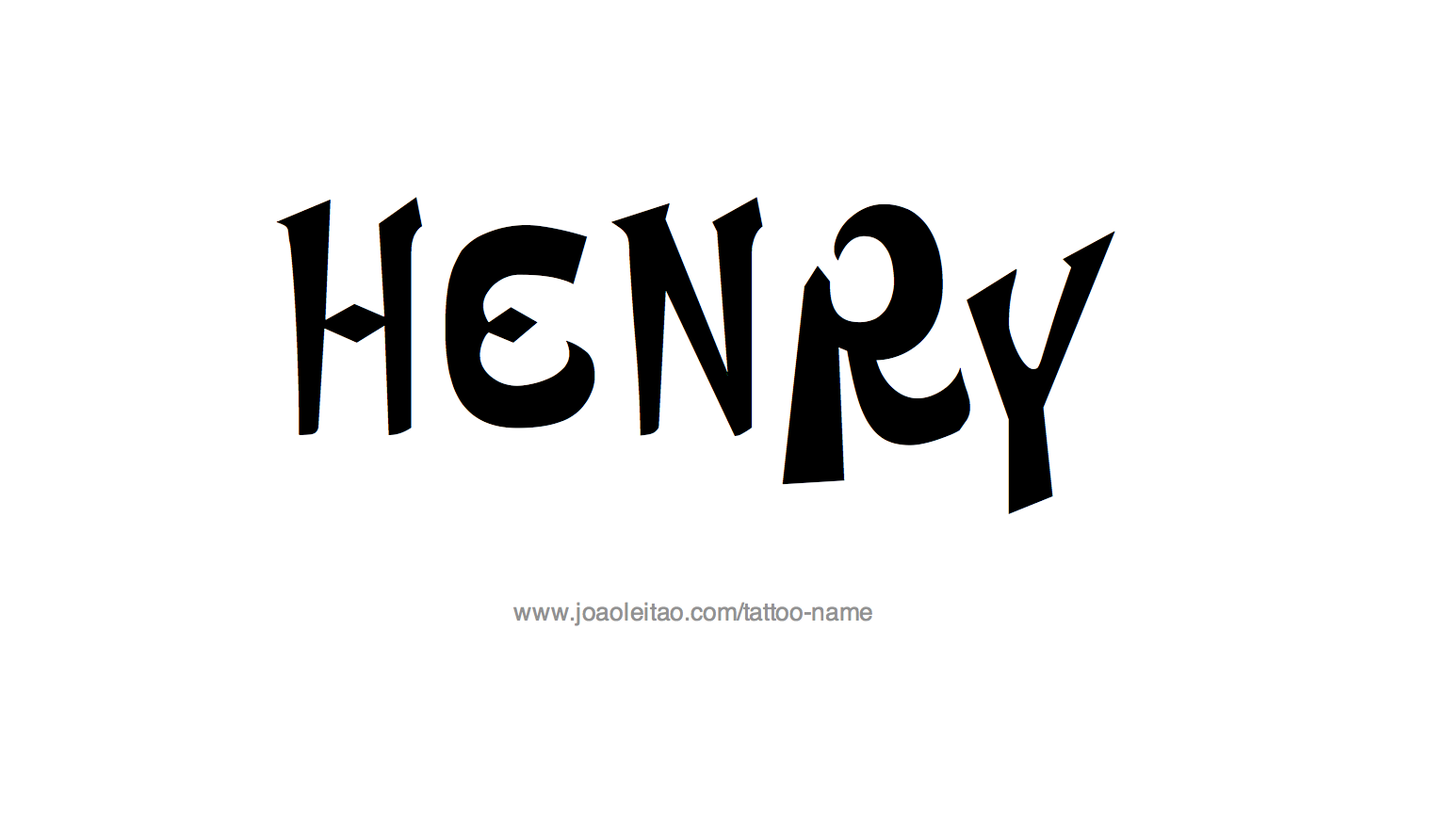 Henry Name Tattoo Designs