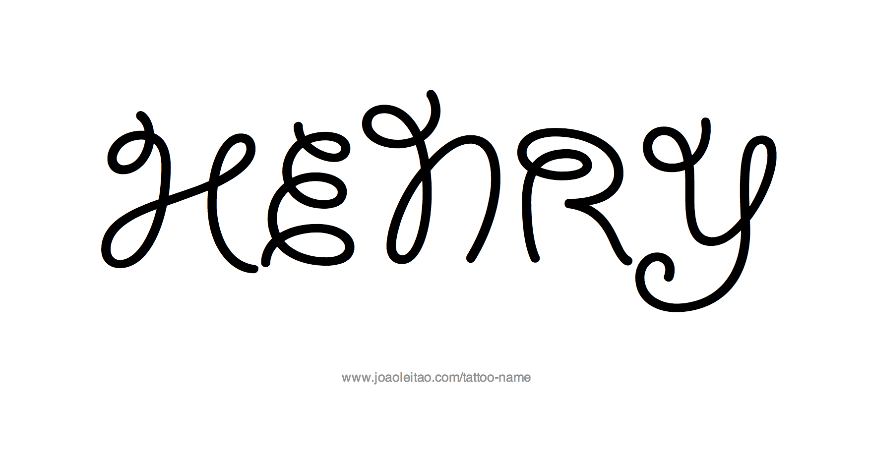 Henry Name Tattoo Designs