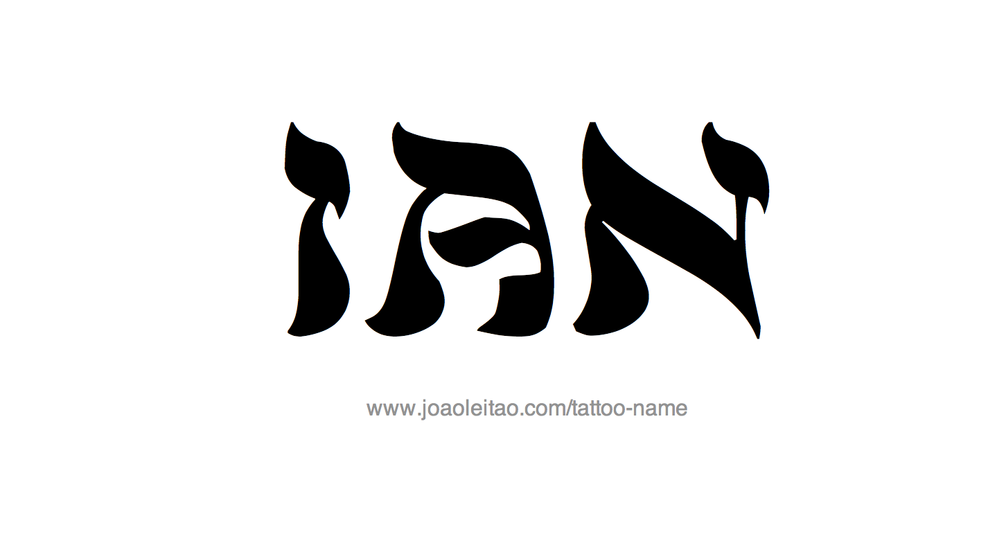 Ian Name Tattoo Designs