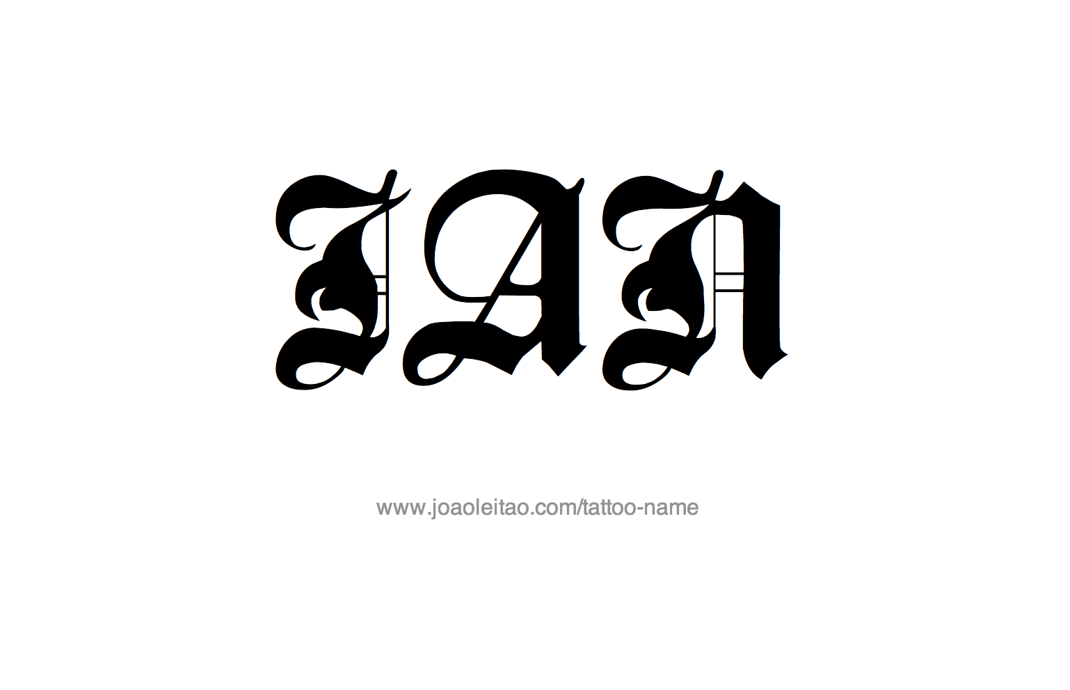 Ian Name Tattoo Designs