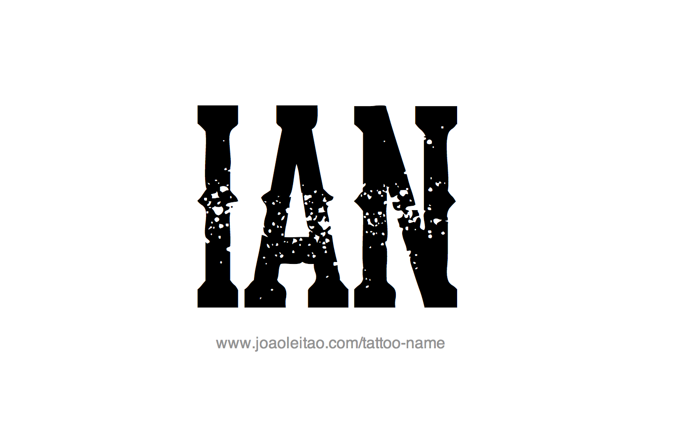Ian Name Tattoo Designs