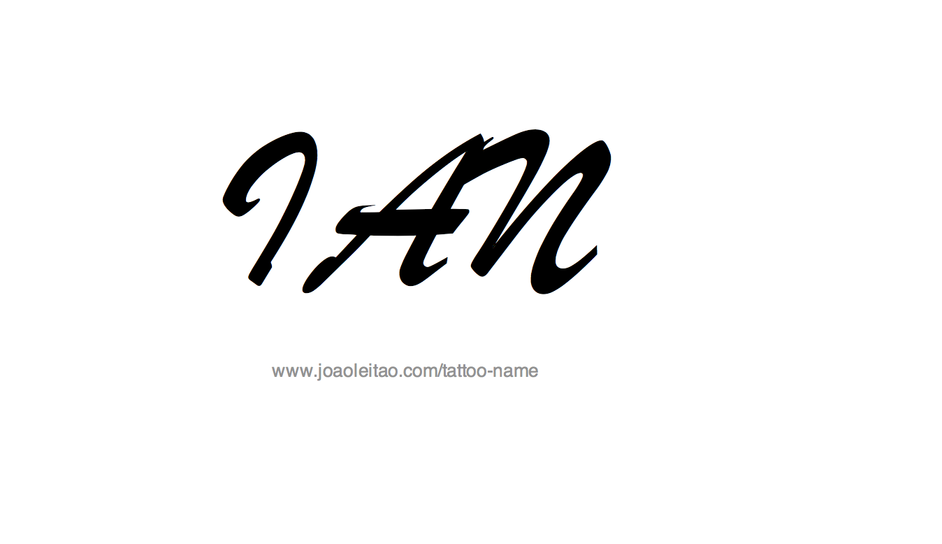 Ian Name Tattoo Designs
