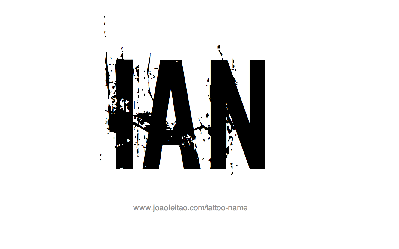Ian Name Tattoo Designs