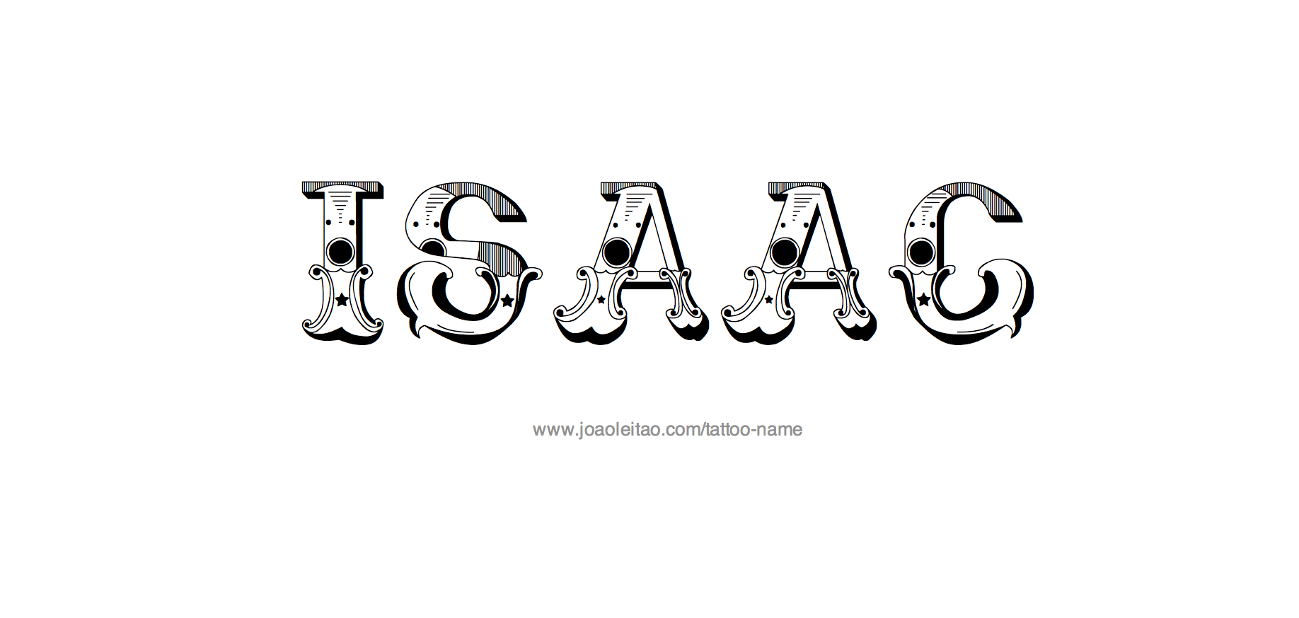 Isaac Name Tattoo Designs
