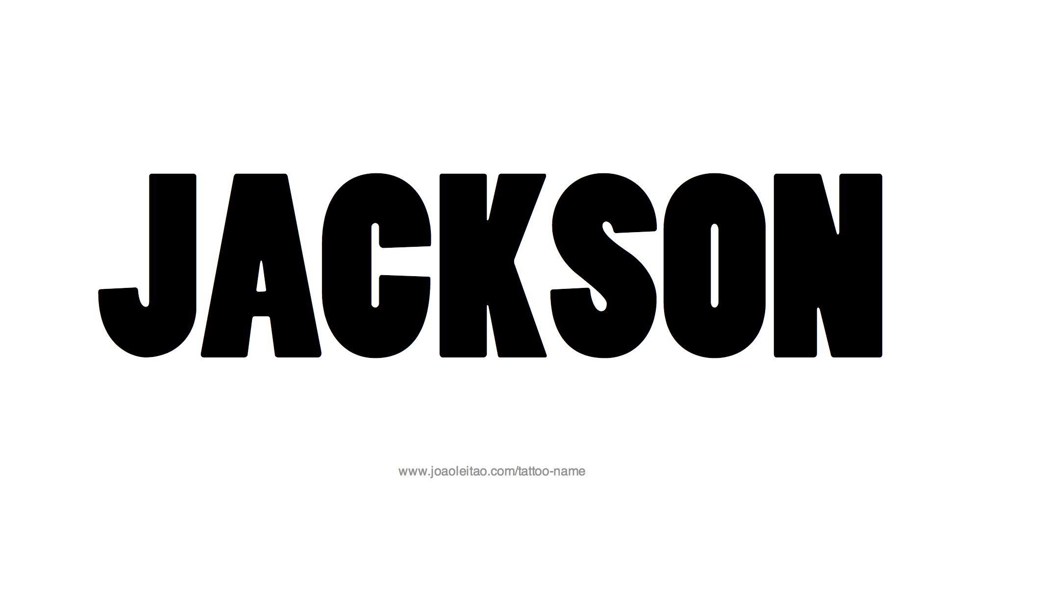 Jackson Name Tattoo Designs