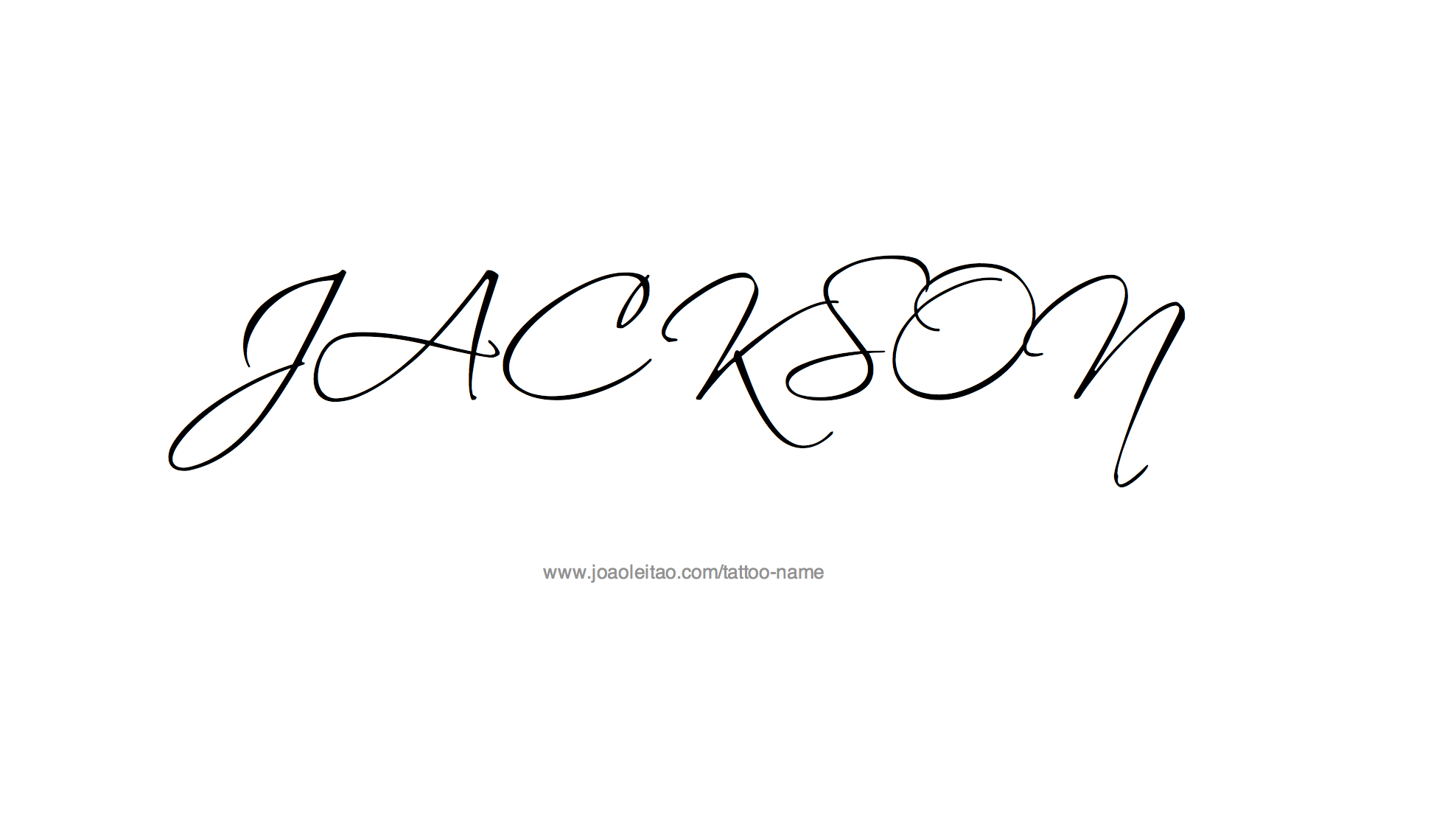 Jackson Name Tattoo Designs