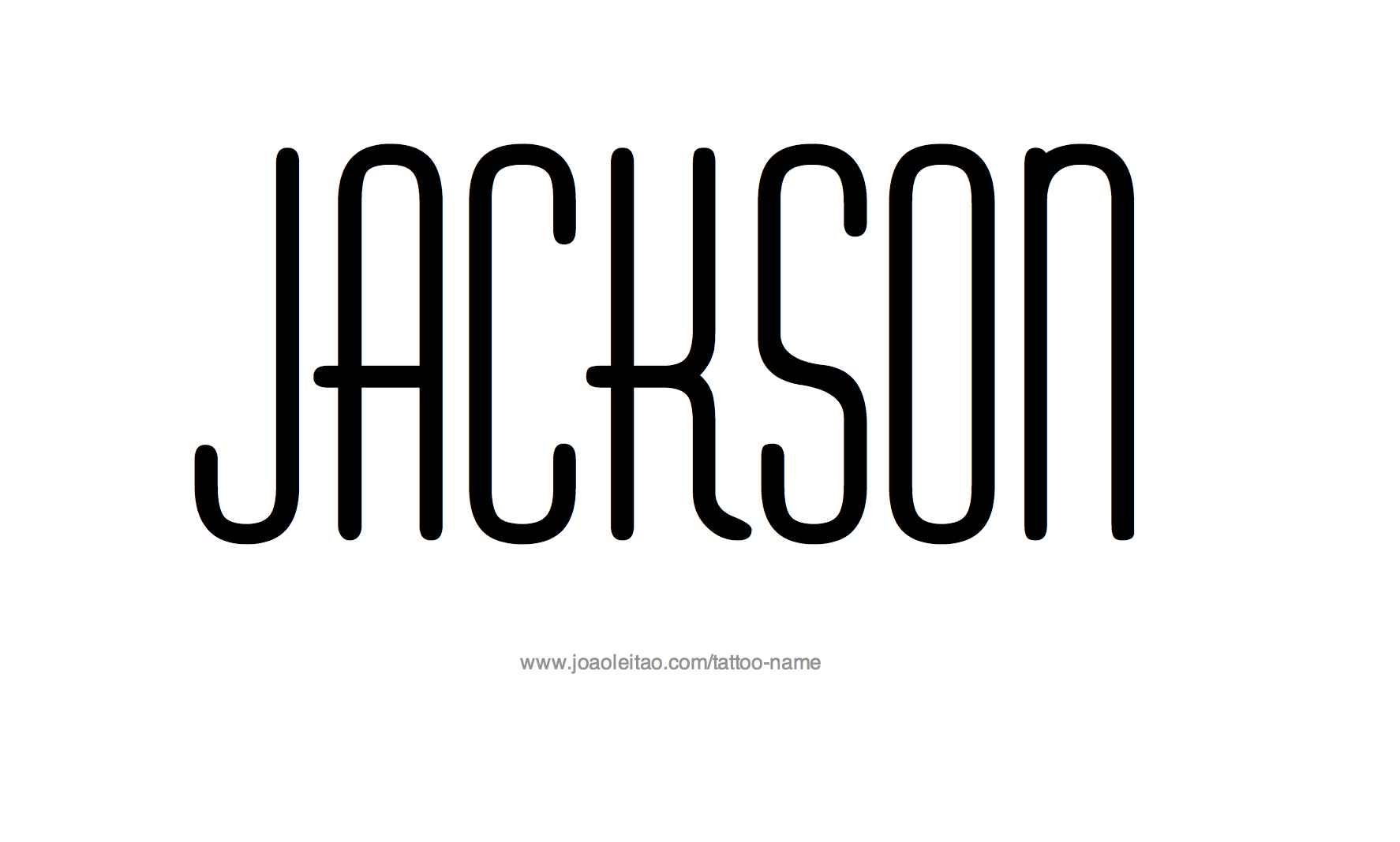Jackson Name Tattoo Designs