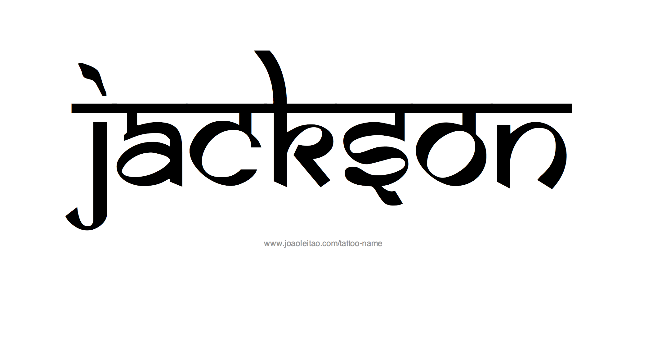 Jackson Name Tattoo Designs