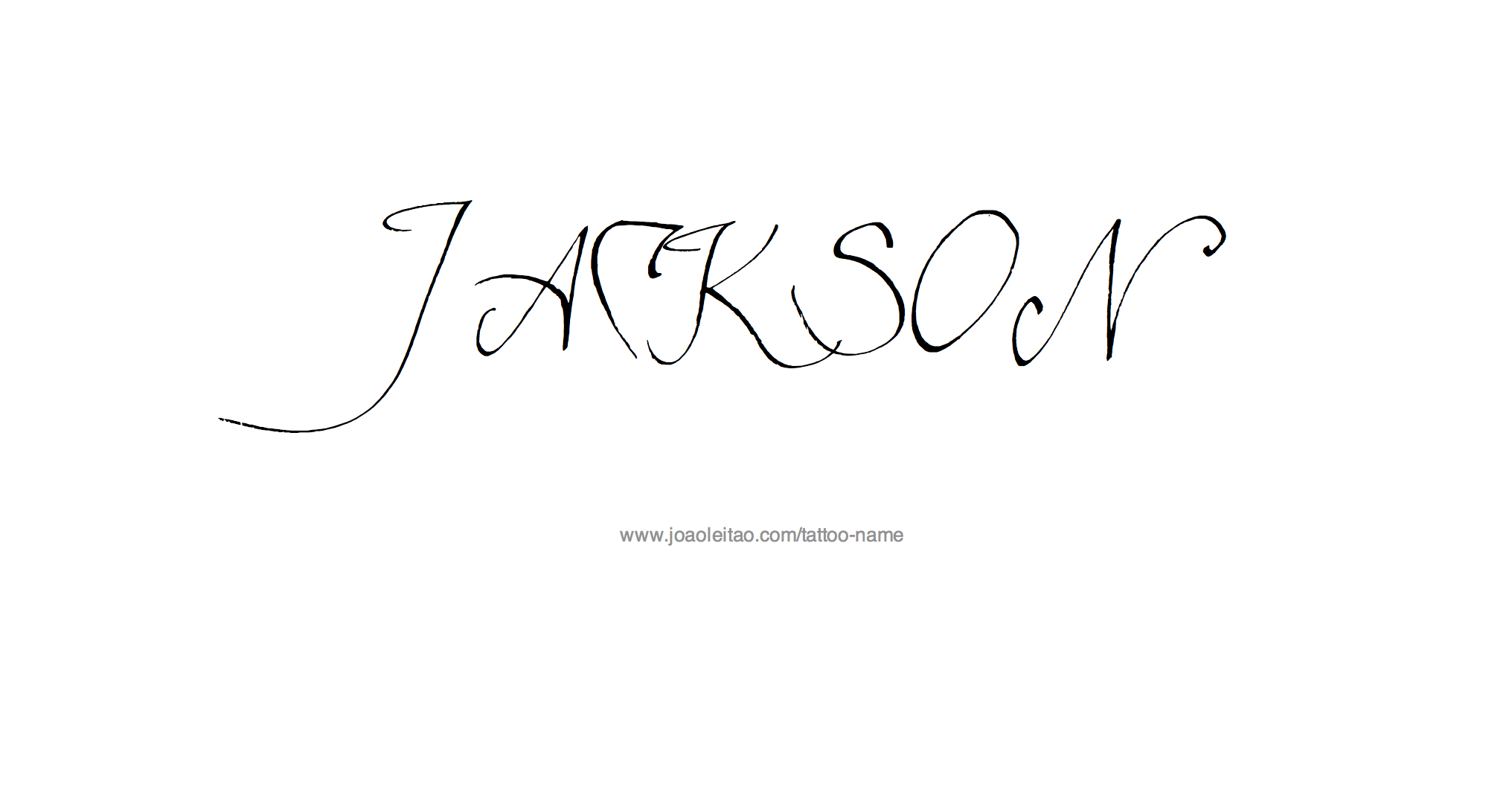 Jackson Name Tattoo Designs