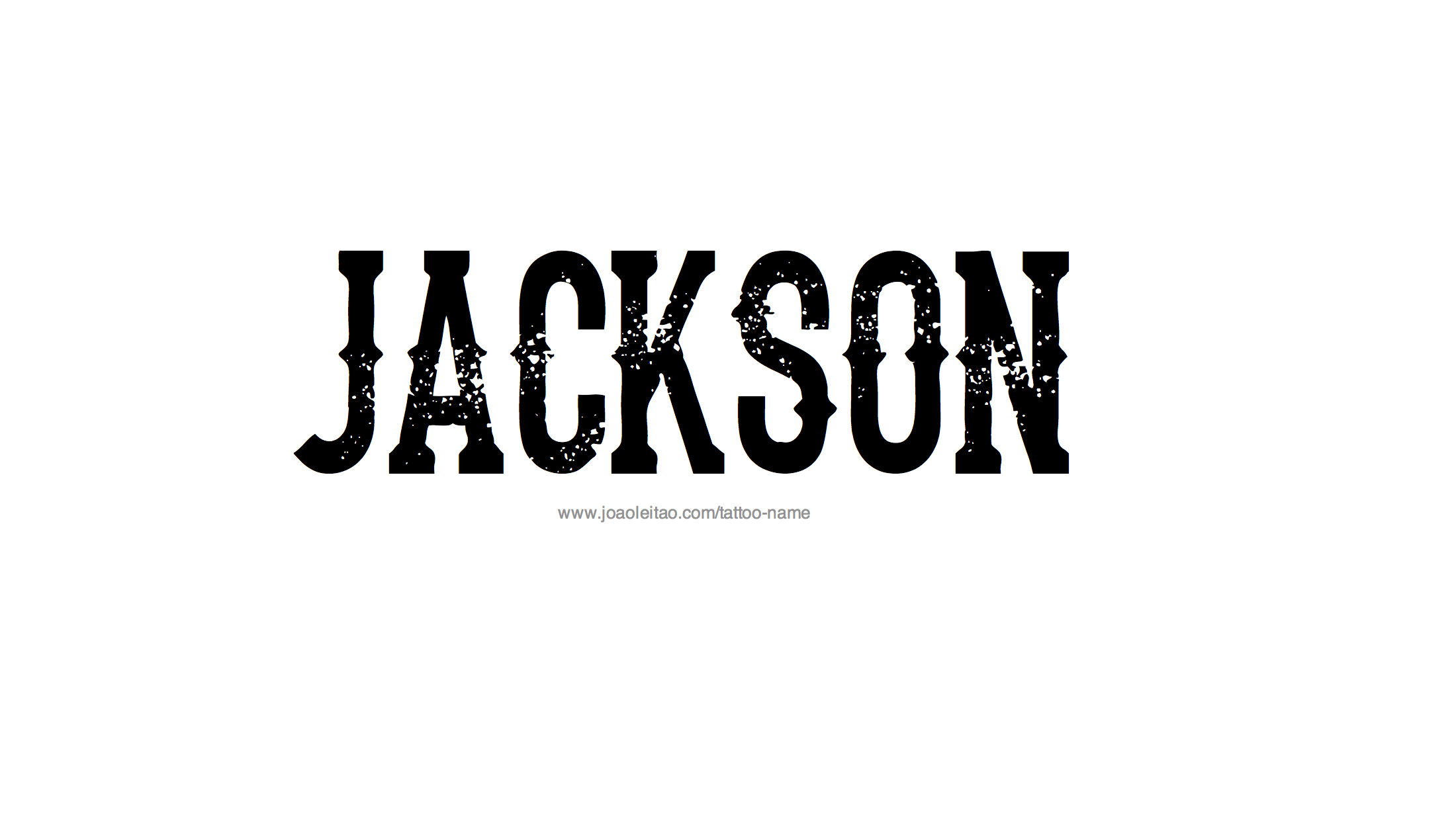 Jackson Name Tattoo Designs