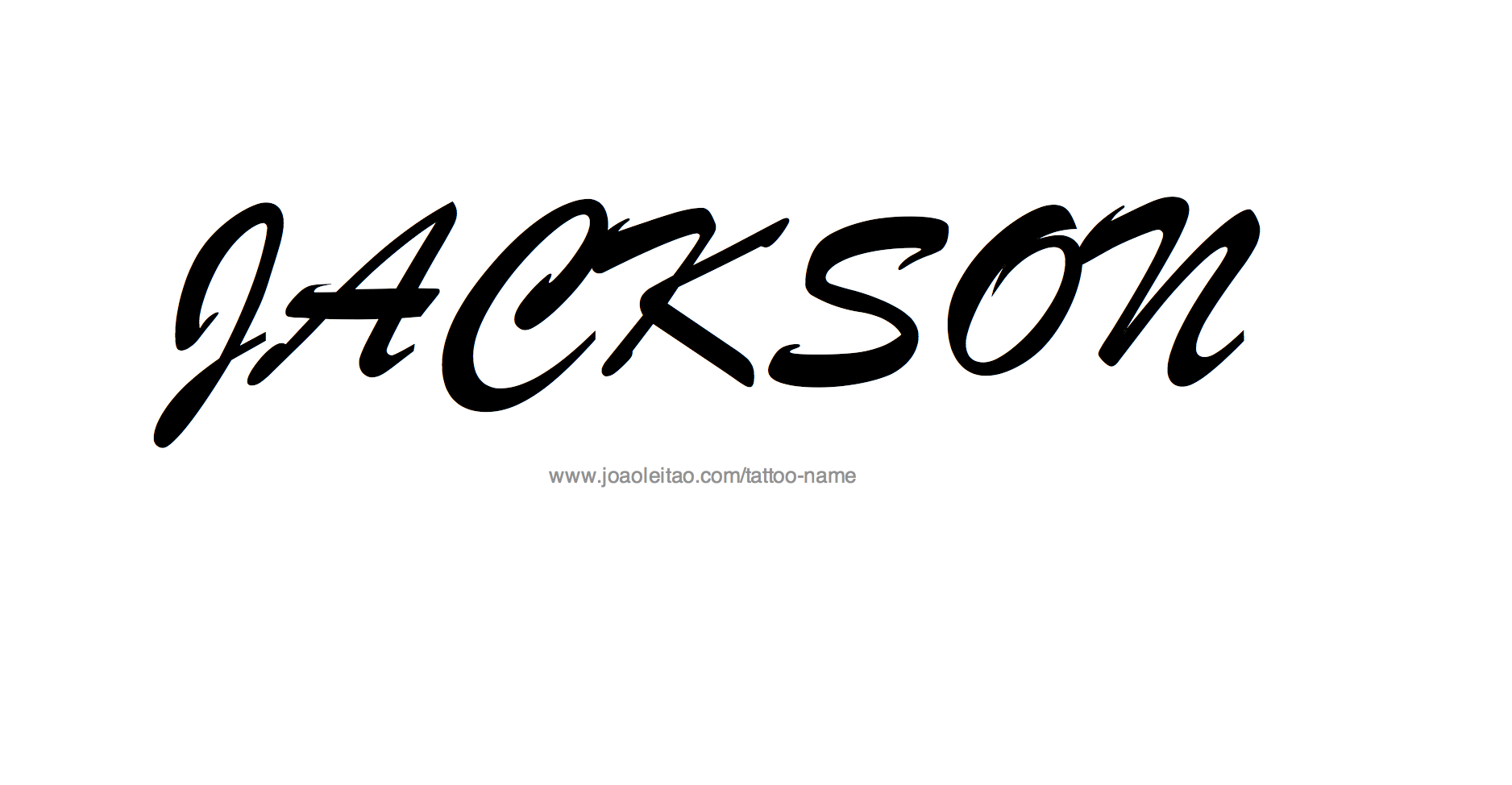 Jackson Name Tattoo Designs