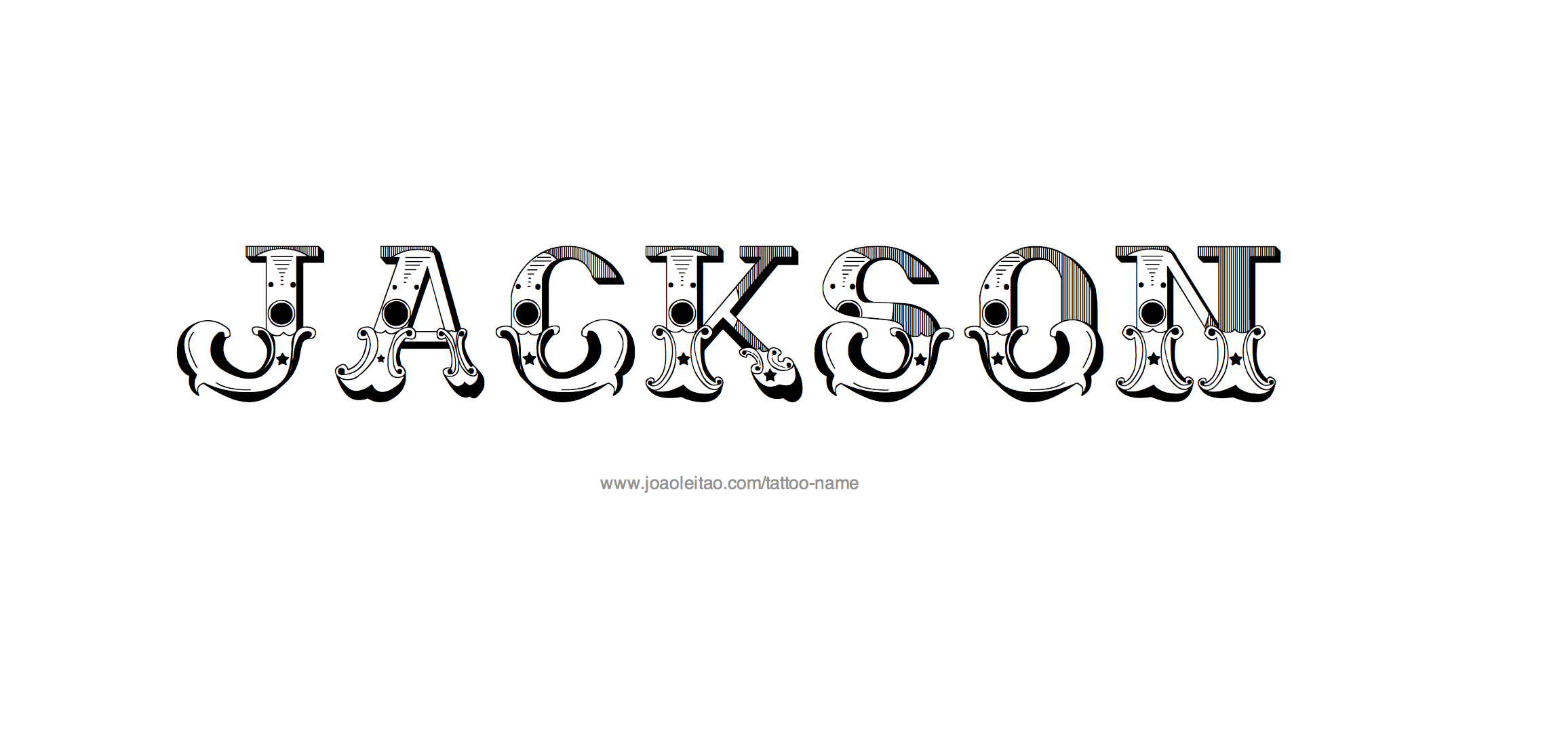 Jackson Name Tattoo Designs