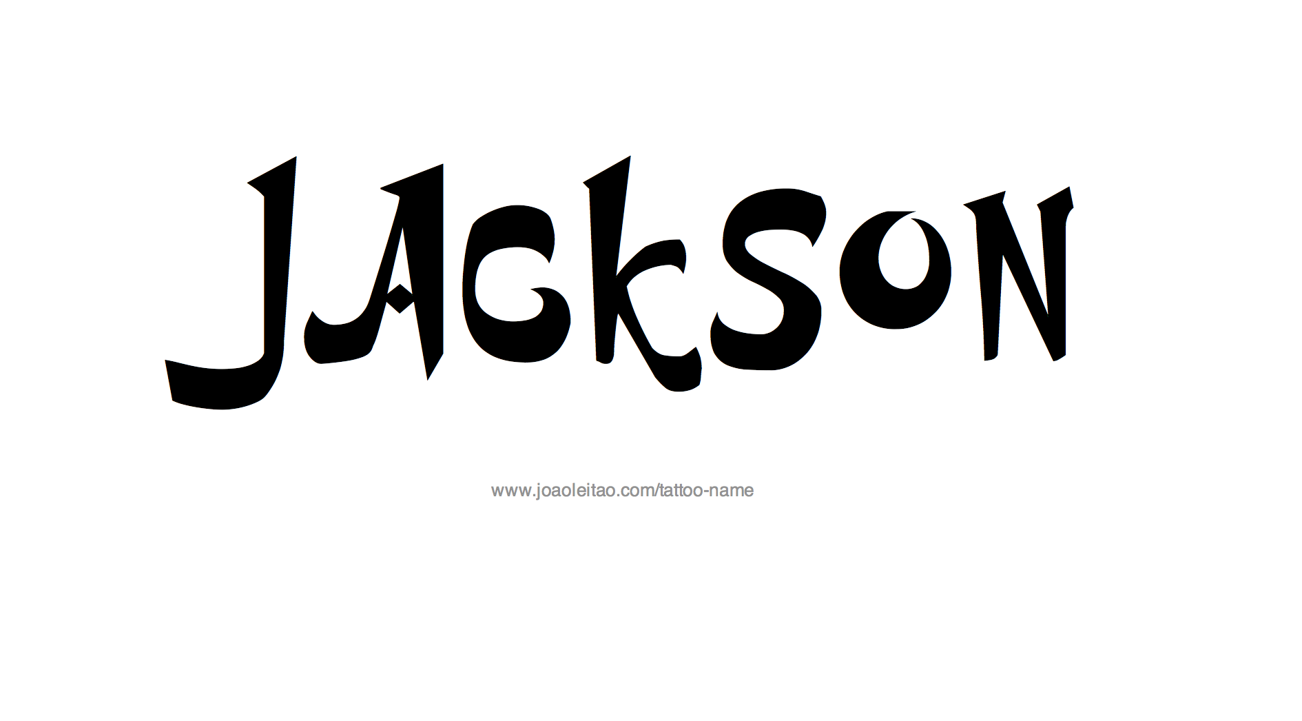 Jackson Name Tattoo Designs