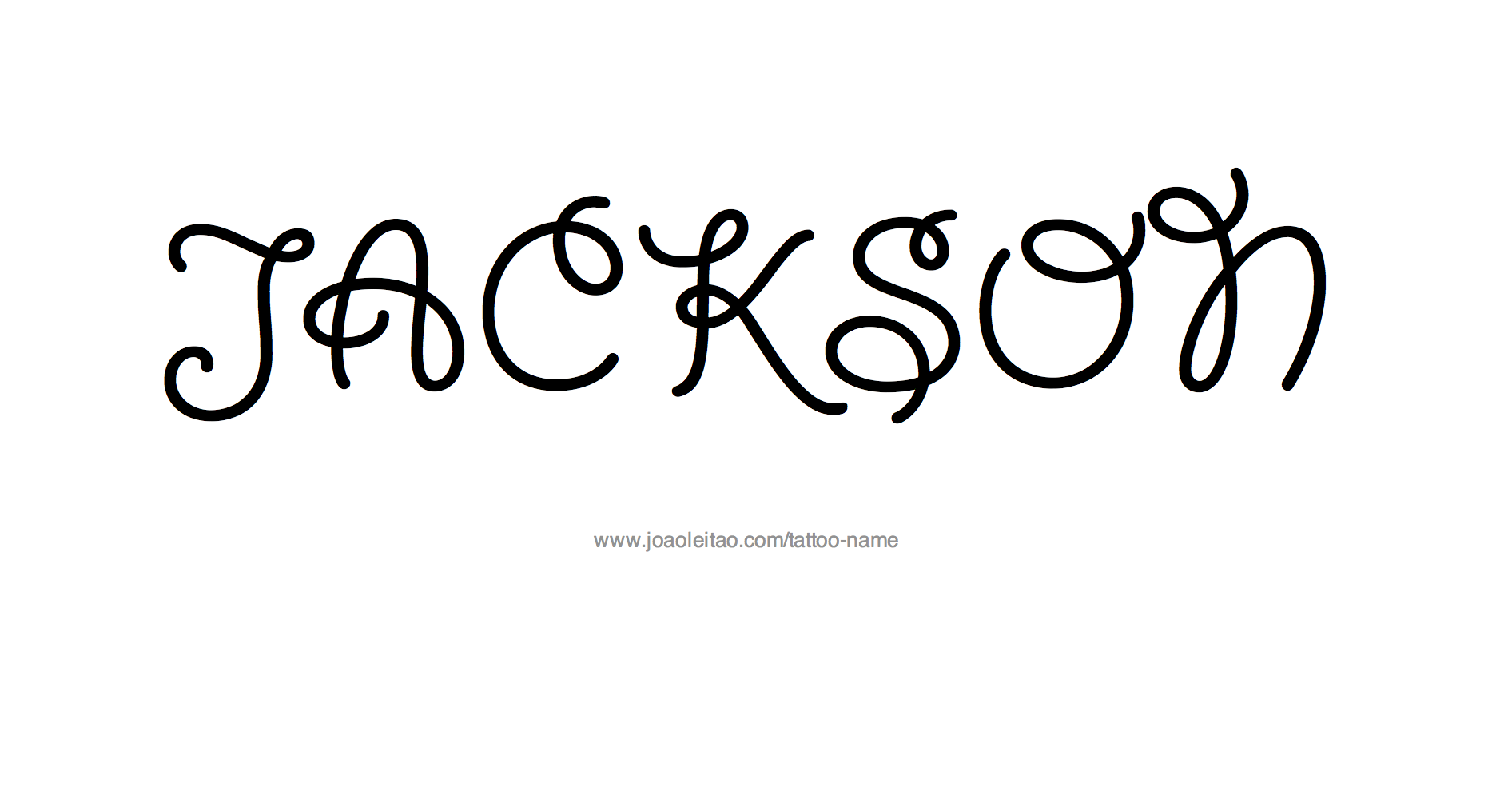 Jackson Name Tattoo Designs