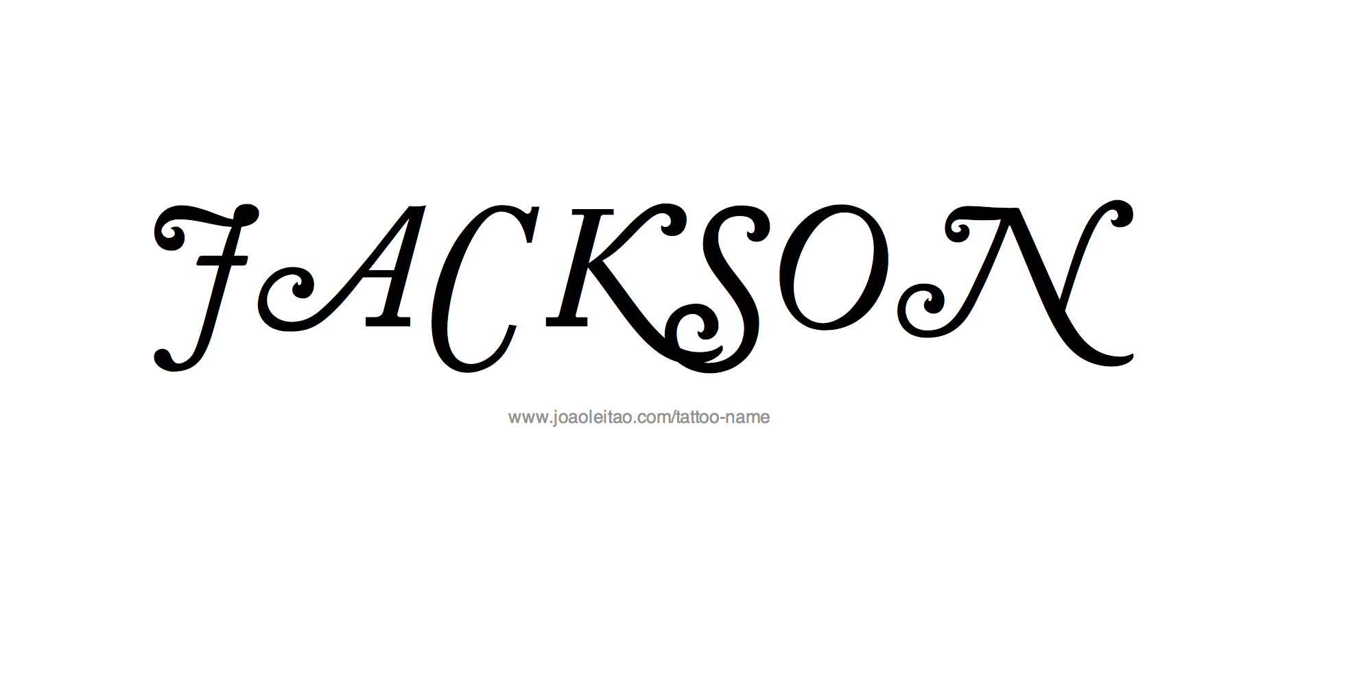 Jackson Name Tattoo Designs