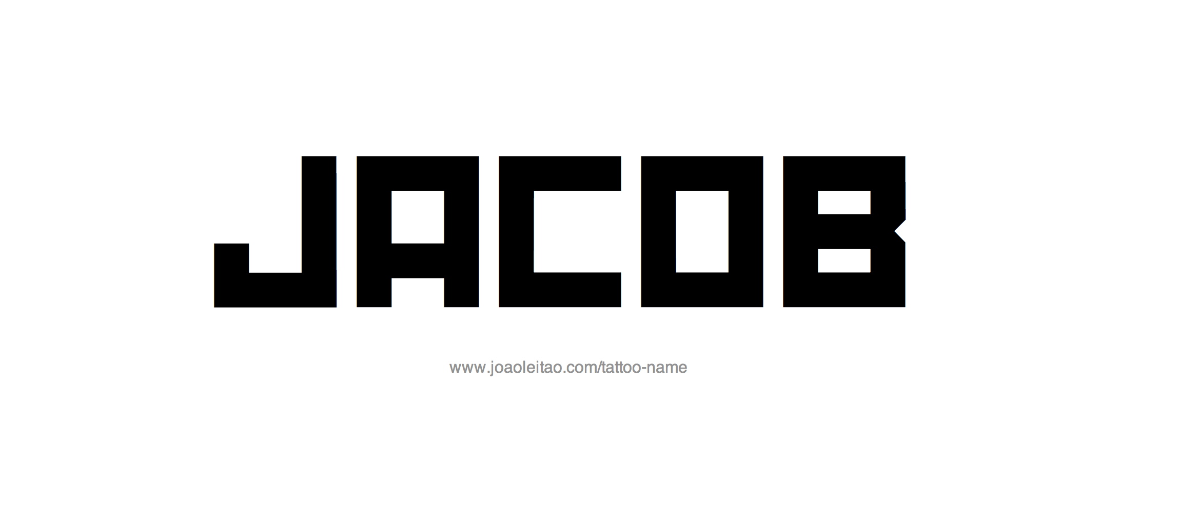 Jacob Name Tattoo Designs