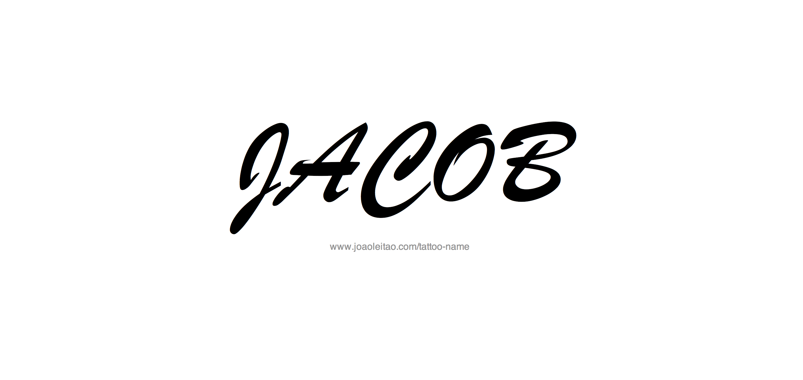Jacob Name Tattoo Designs