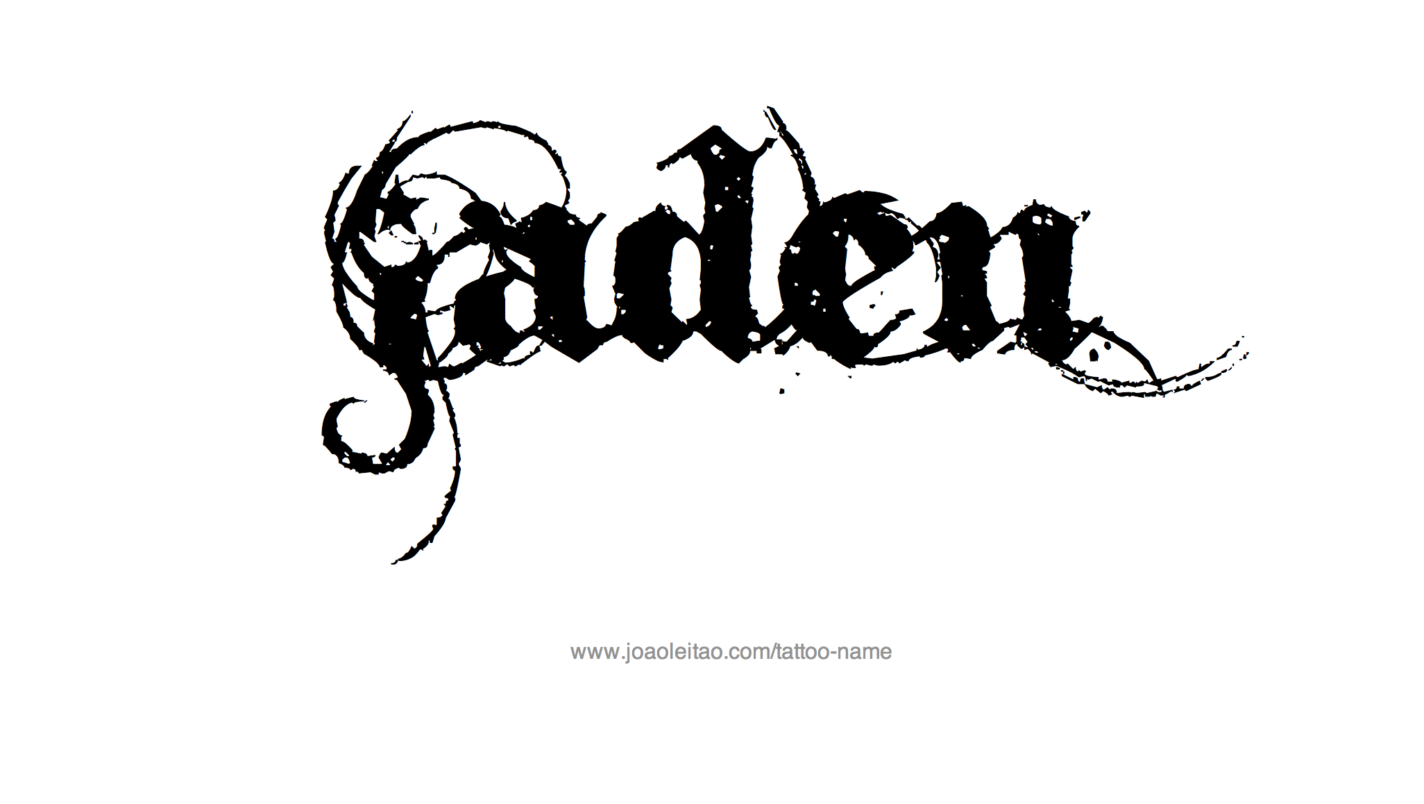 Jaden Name Tattoo Designs