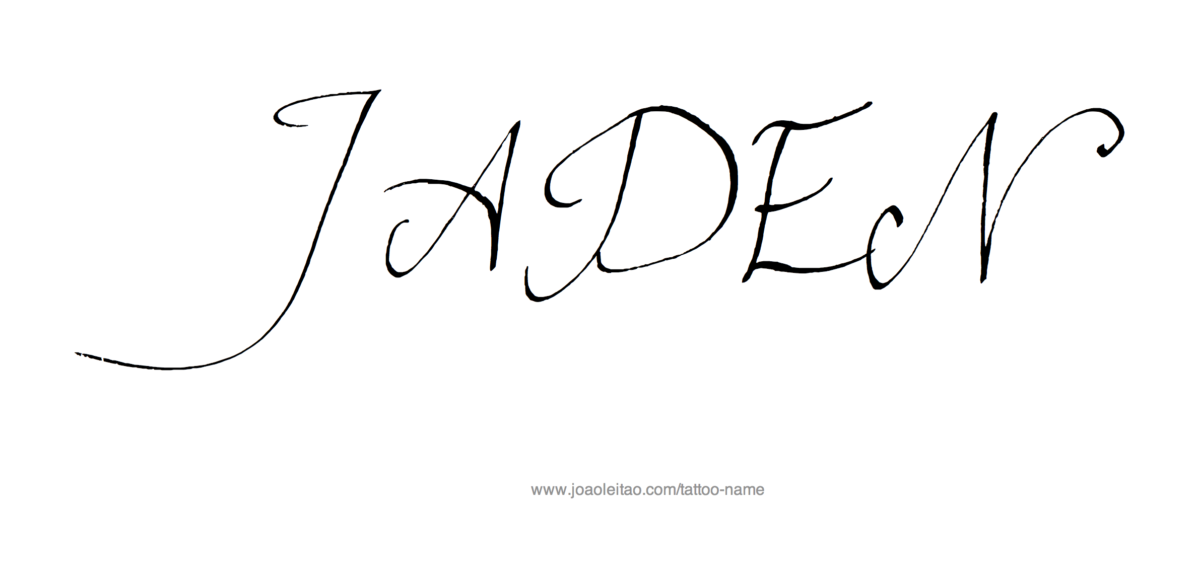 Jaden Name Tattoo Designs