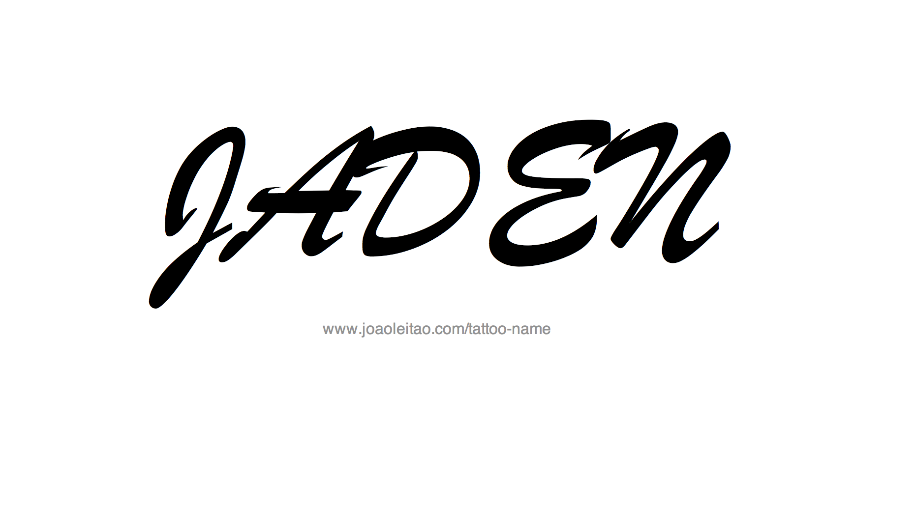 Jaden Name Tattoo Designs