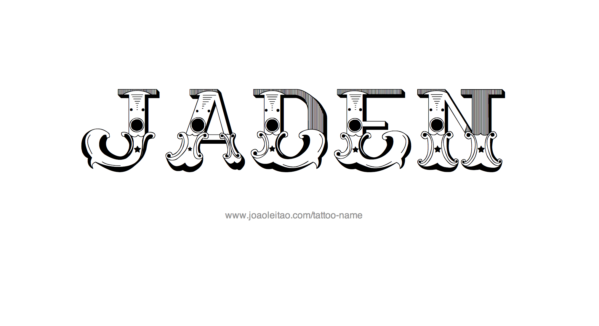 Jaden Name Tattoo Designs