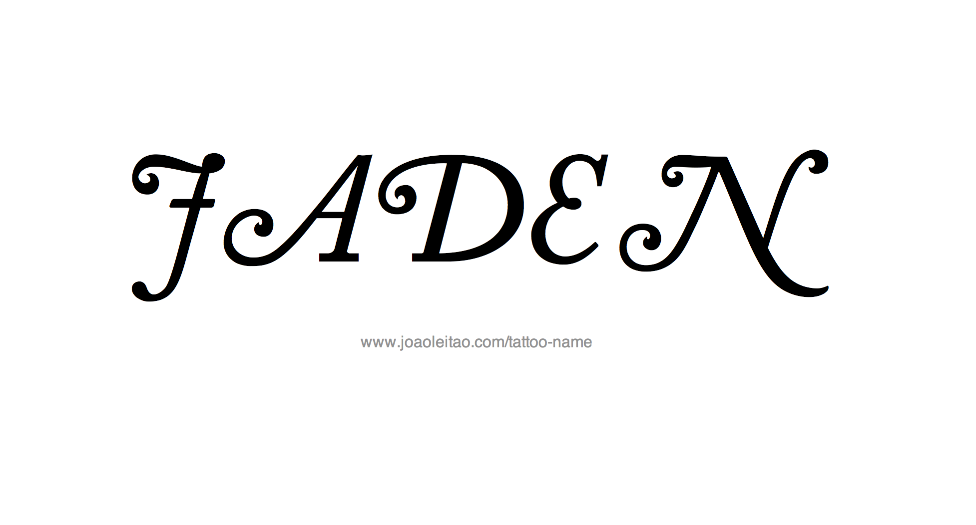 Jaden Name Tattoo Designs