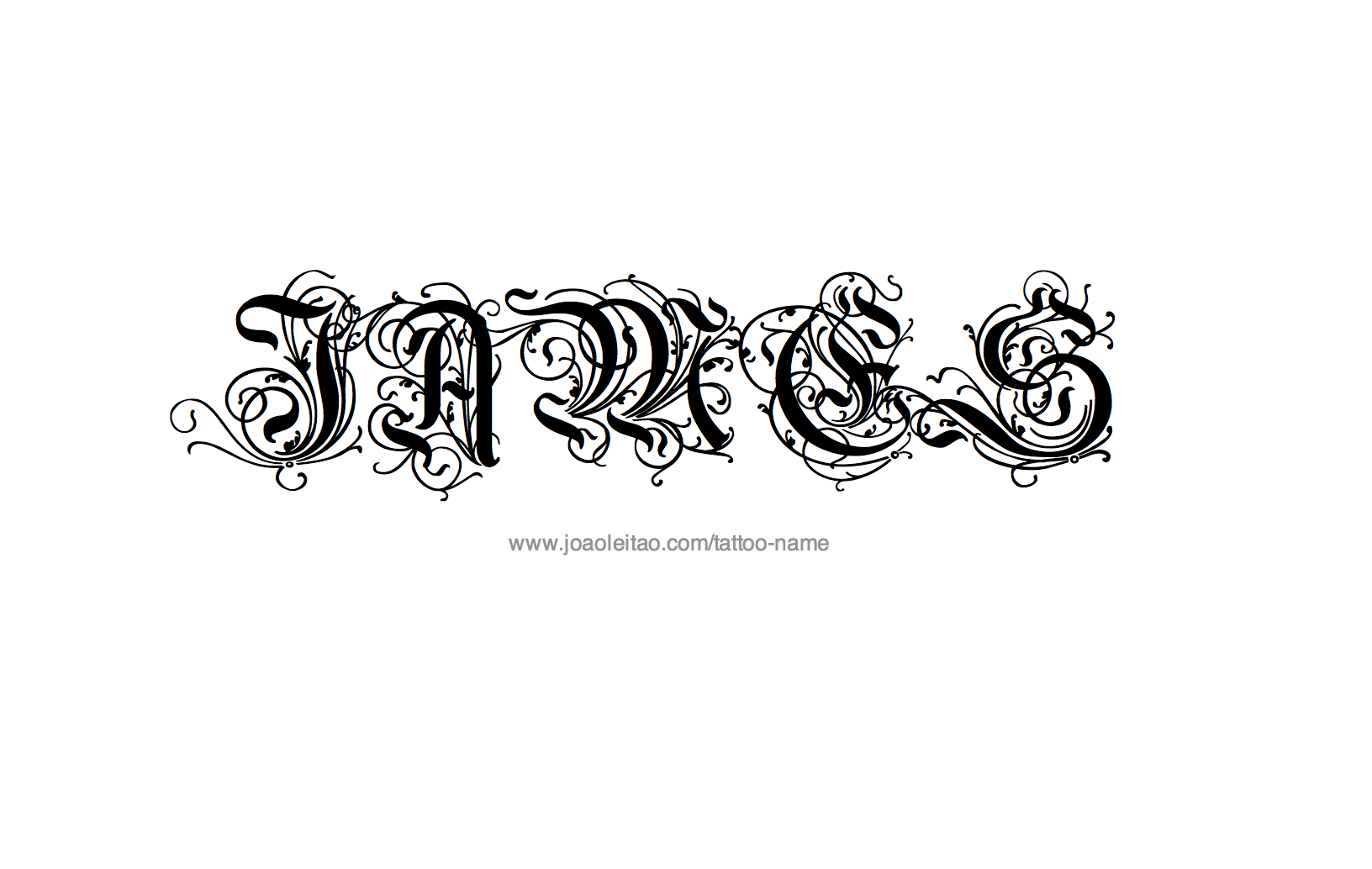 James Name Tattoo Designs