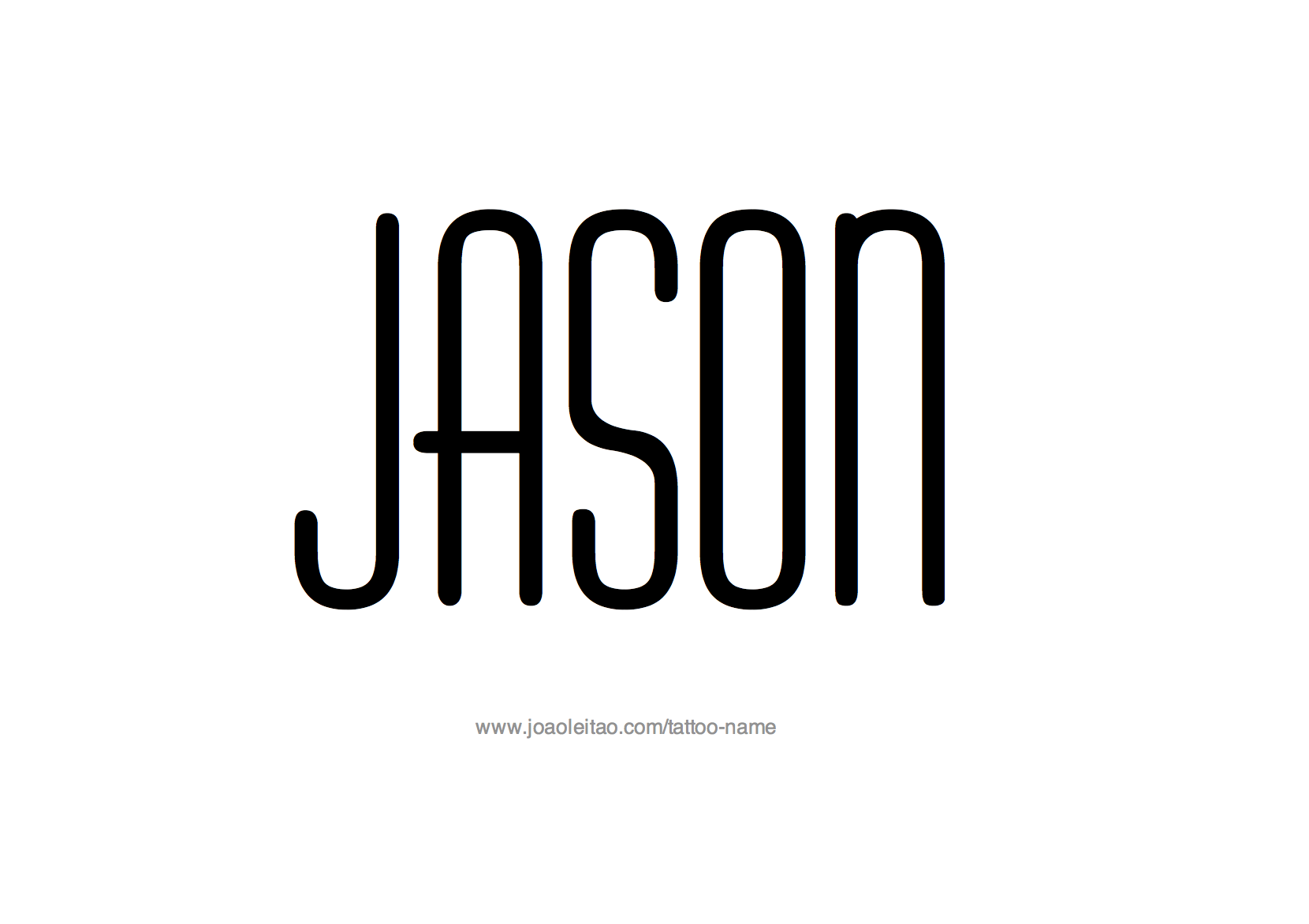 The Name Jason In Cursive