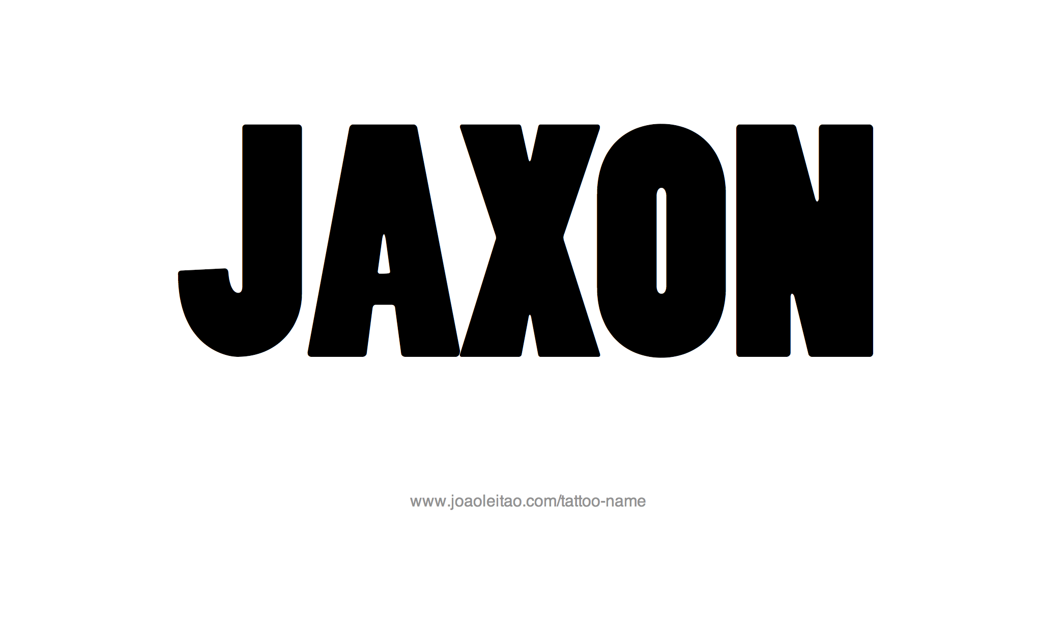 Jaxon Name Tattoo Designs