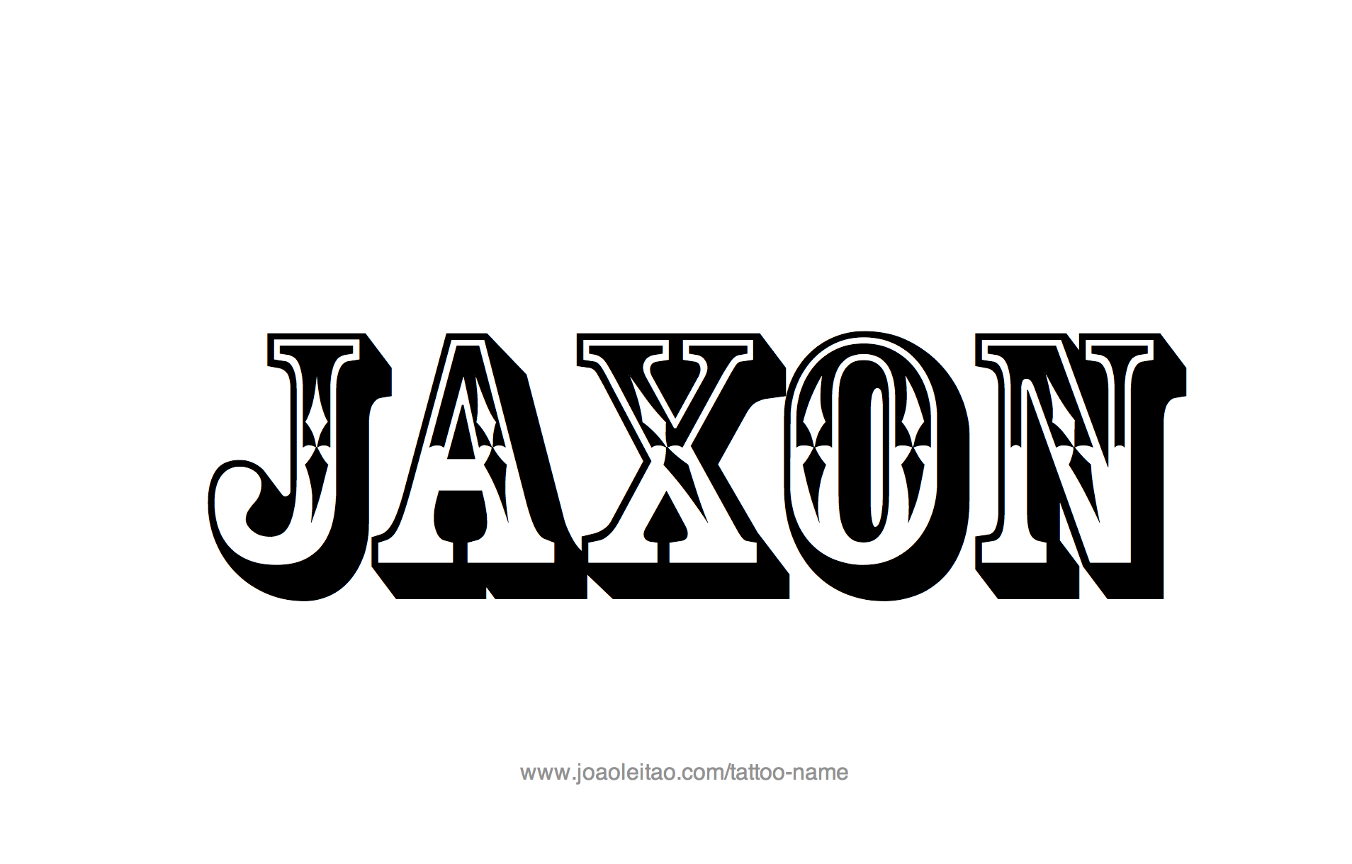 Jaxon Name Tattoo Designs