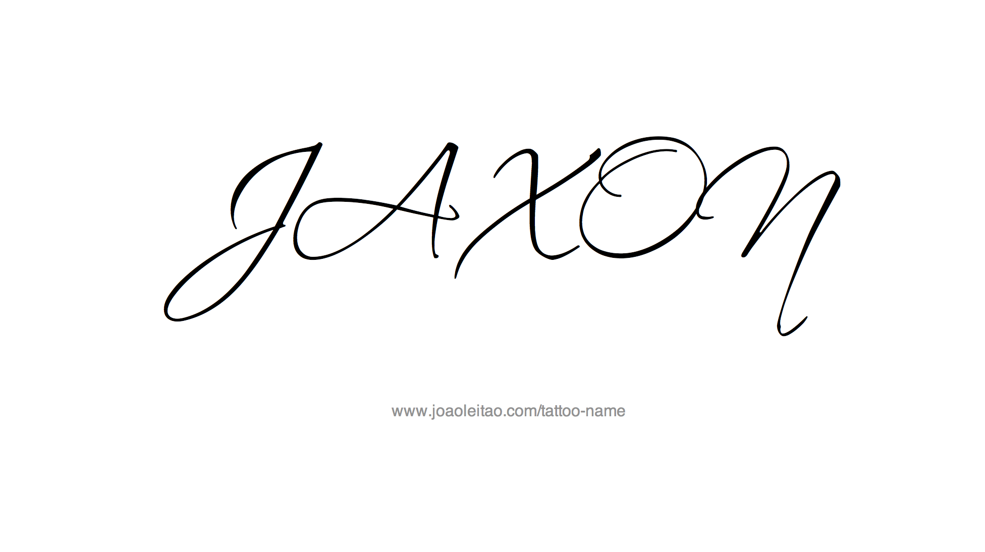 Jaxon Name Tattoo Designs