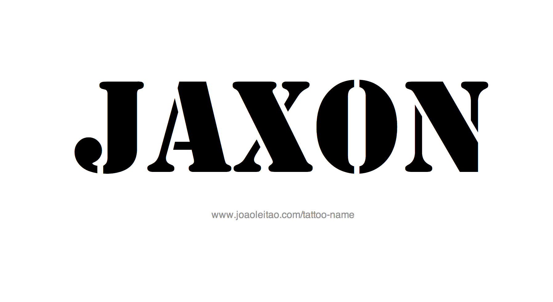 Jaxon Name Tattoo Designs