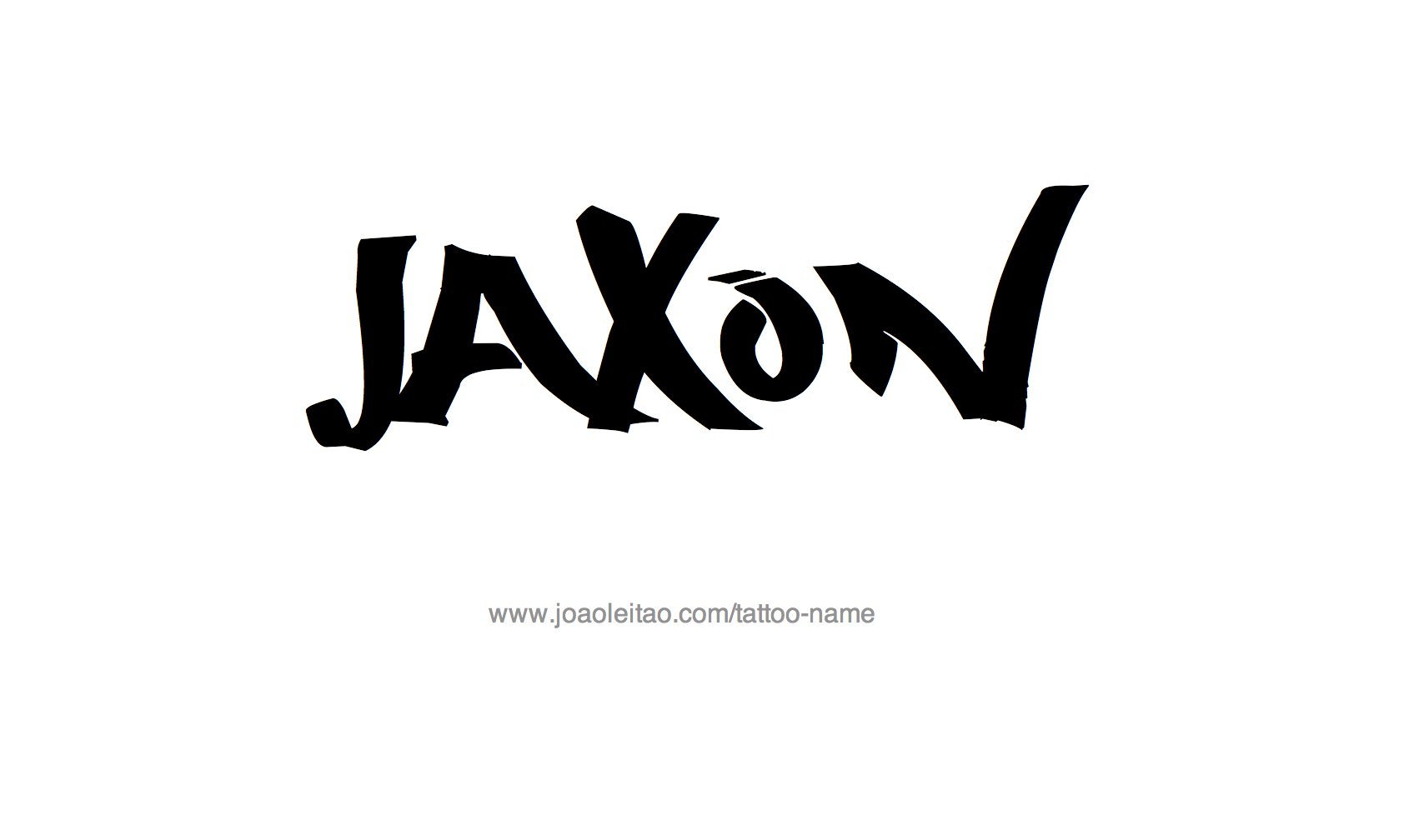 Jaxon Name Tattoo Designs
