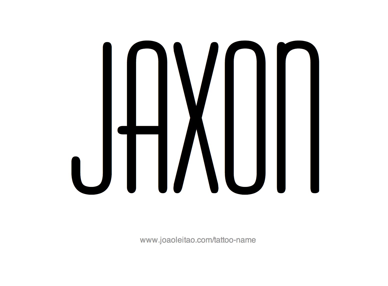 Jaxon Name Tattoo Designs