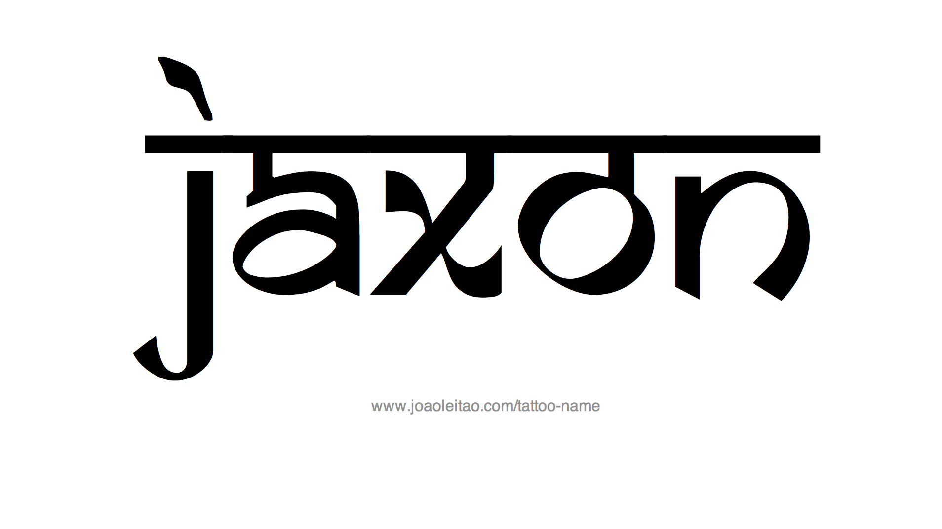 Jaxon Name Tattoo Designs