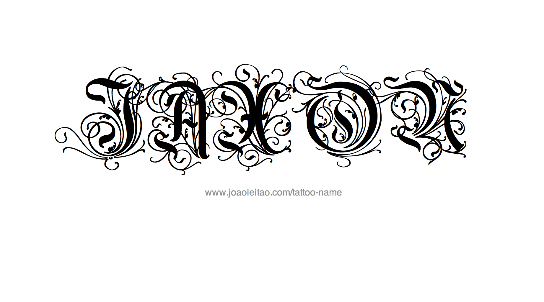Jaxon Name Tattoo Designs