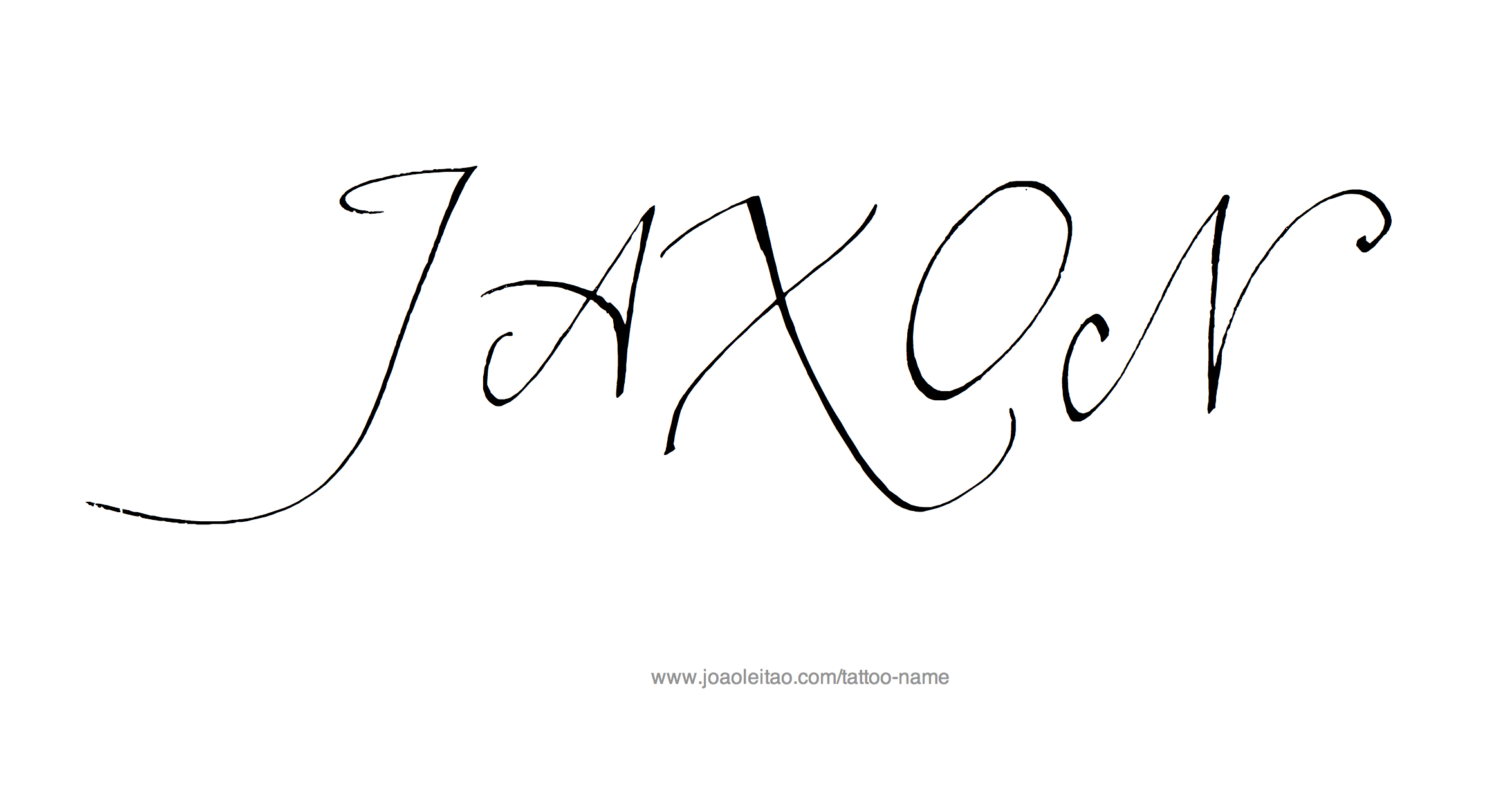 Jaxon Name Tattoo Designs
