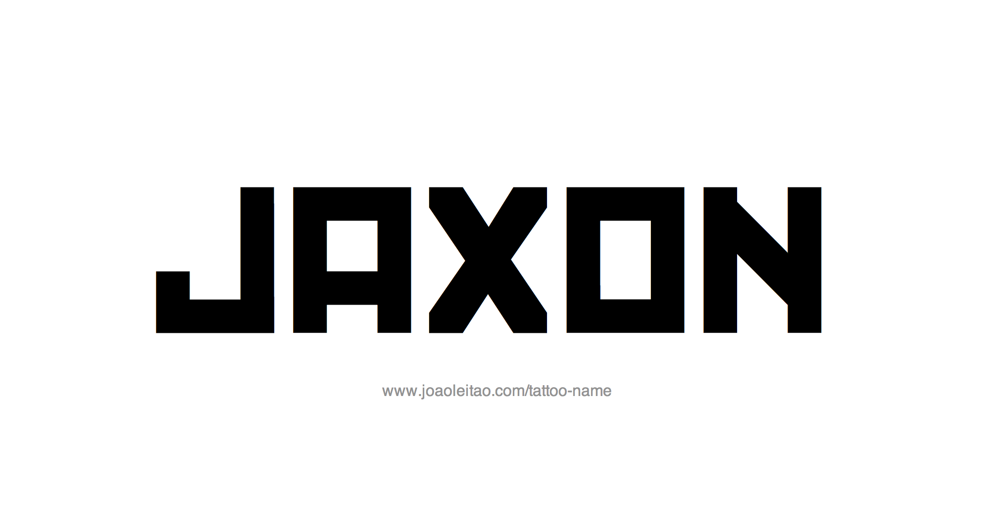 Jaxon Name Tattoo Designs