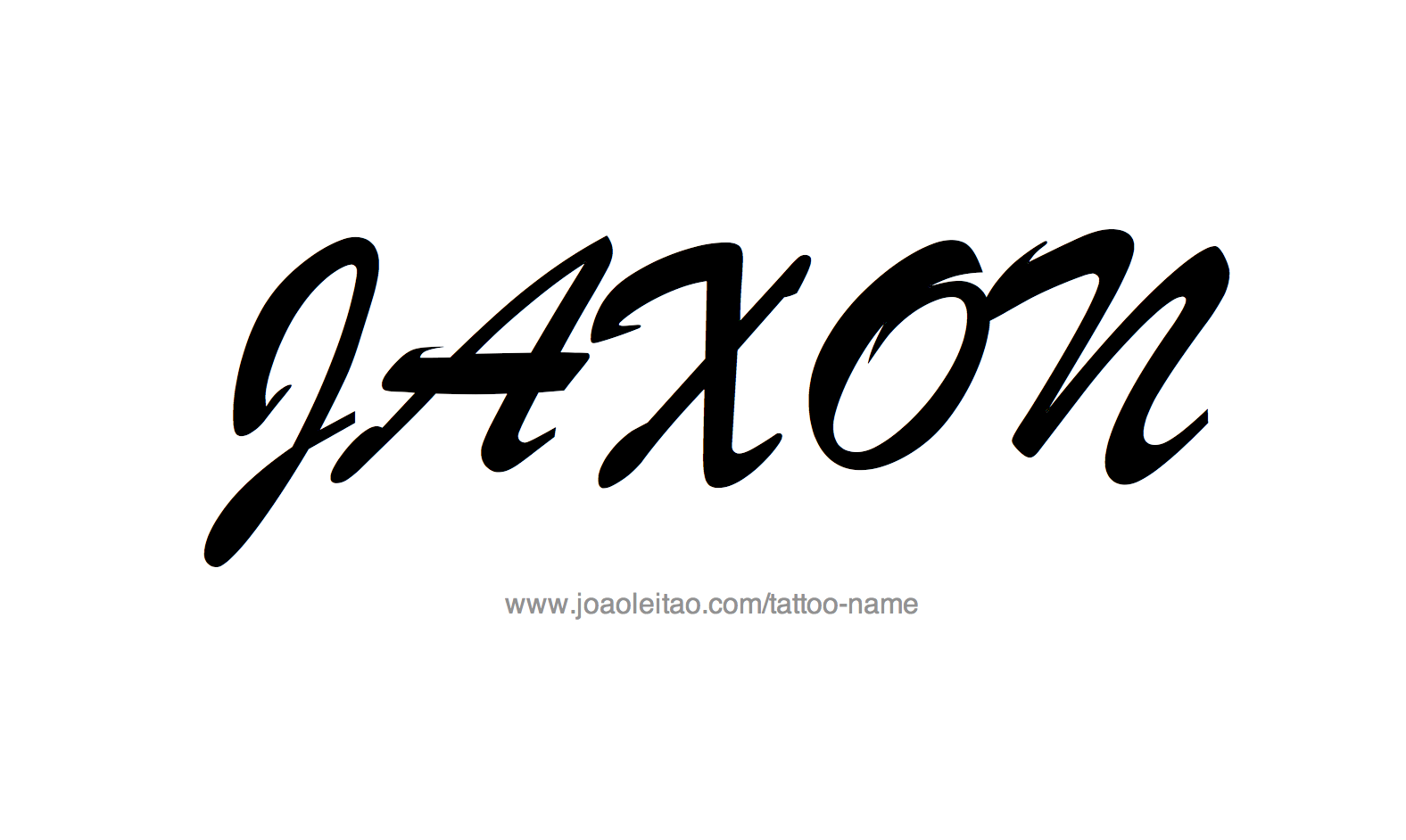 Jaxon Name Tattoo Designs